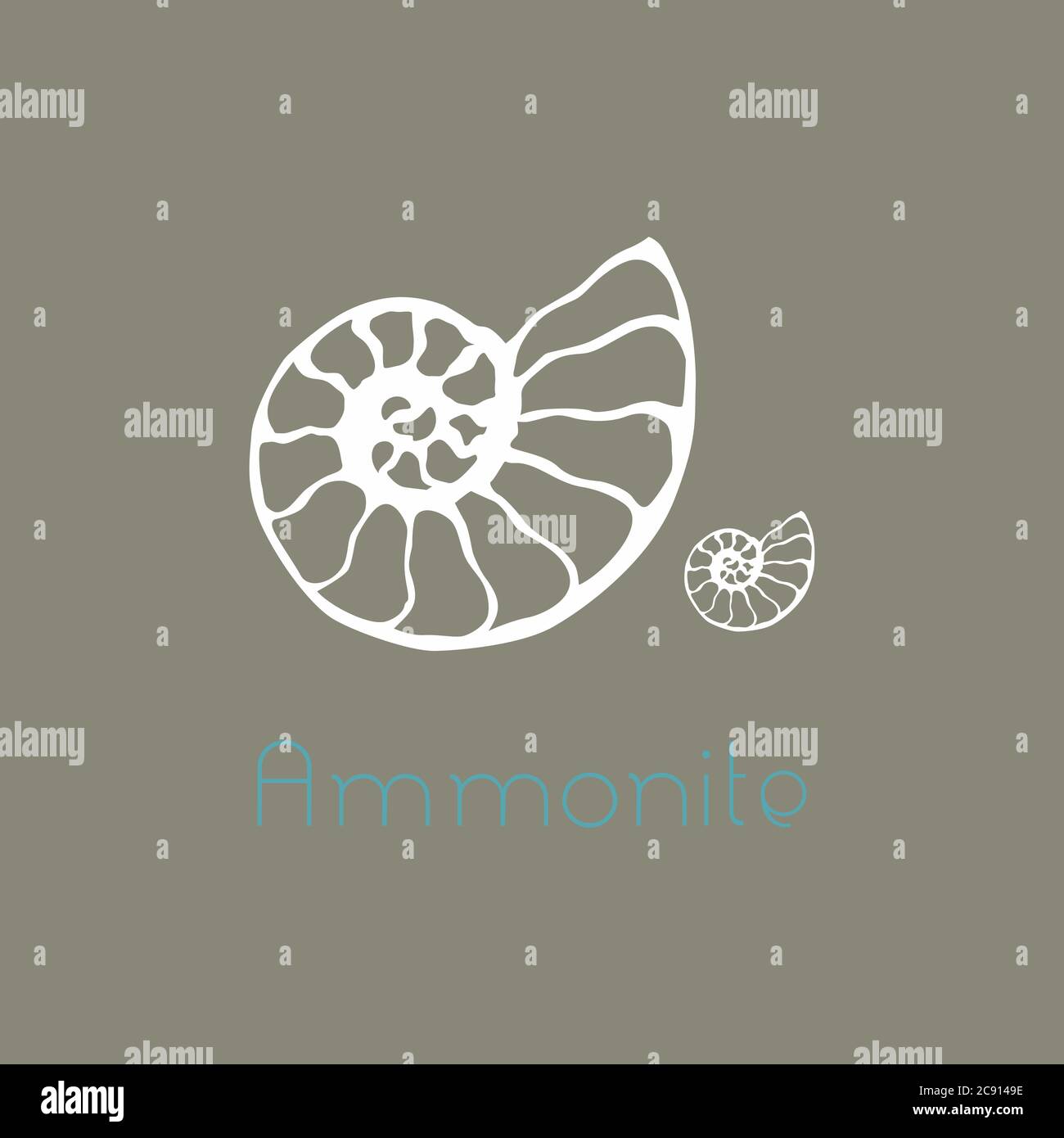 Fossils ammonite Stock-Vektorgrafiken kaufen - Alamy