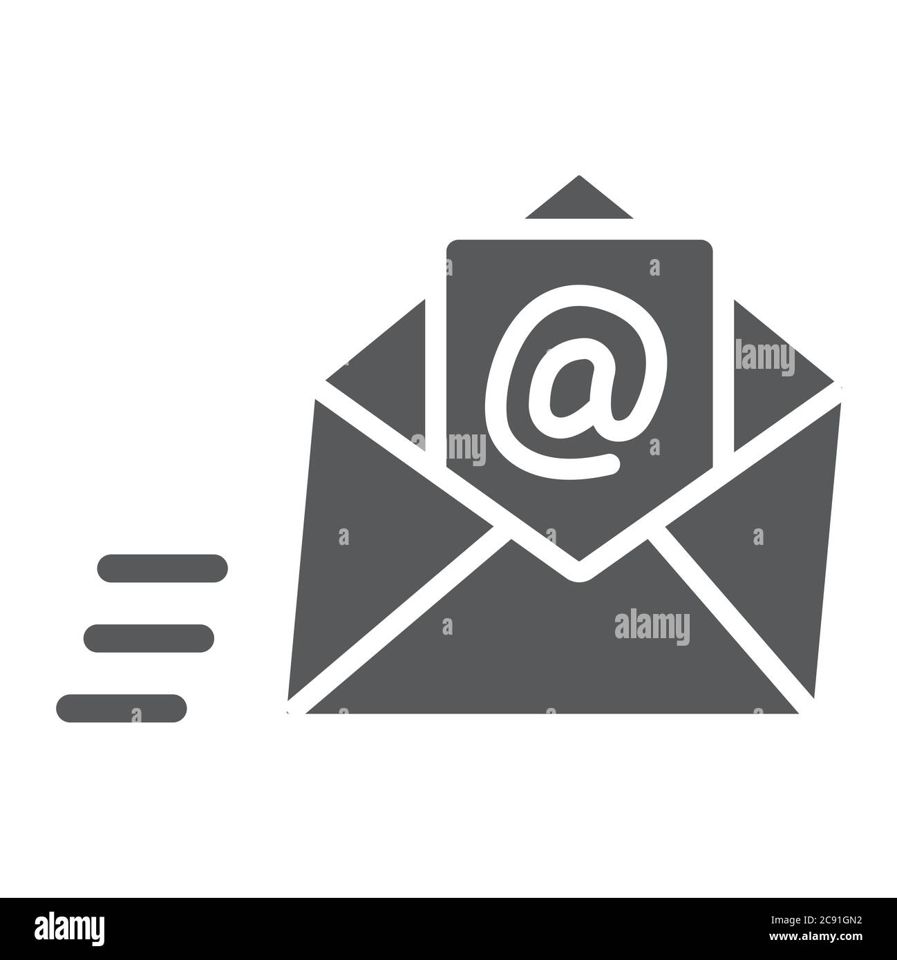 E-Mail Glyphe Symbol, Mail und Brief, Mail Umschlag Zeichen ...