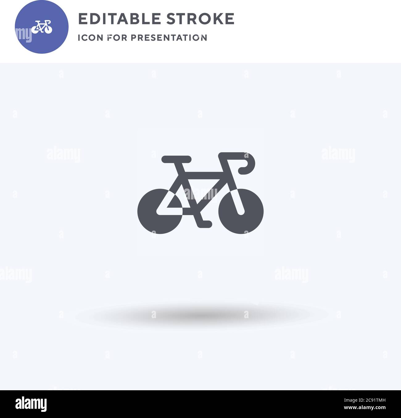 Fahrrad-Symbol-Vektor, gefüllt flache Zeichen, solide Piktogramm ...