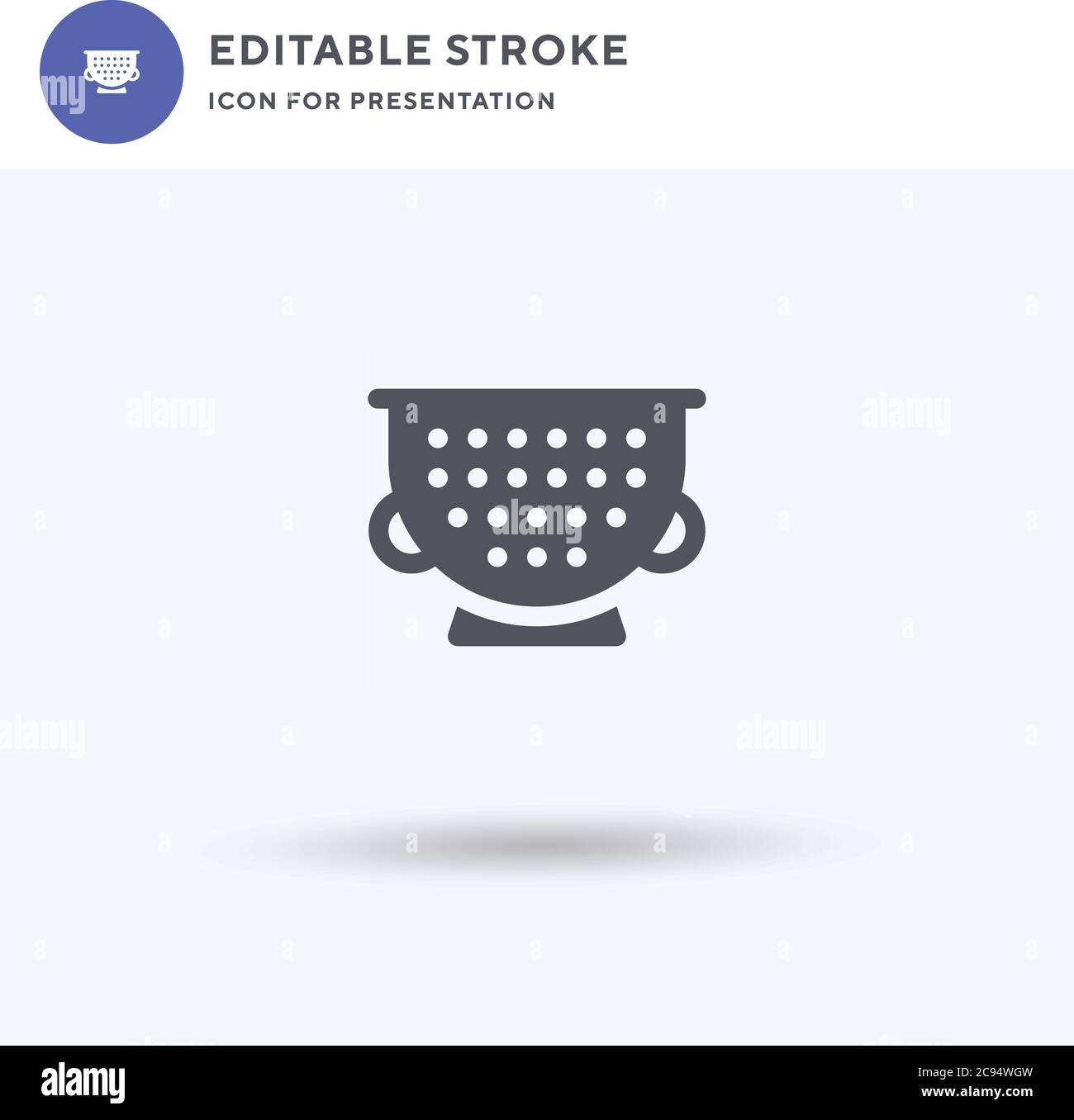 Sieb Symbol Vektor, gefüllt flache Zeichen, solide Piktogramm isoliert ...