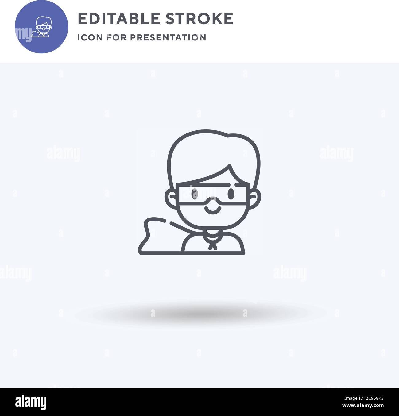 Superhelden-Symbolvektor, gefülltes flaches Zeichen, solides Piktogramm ...