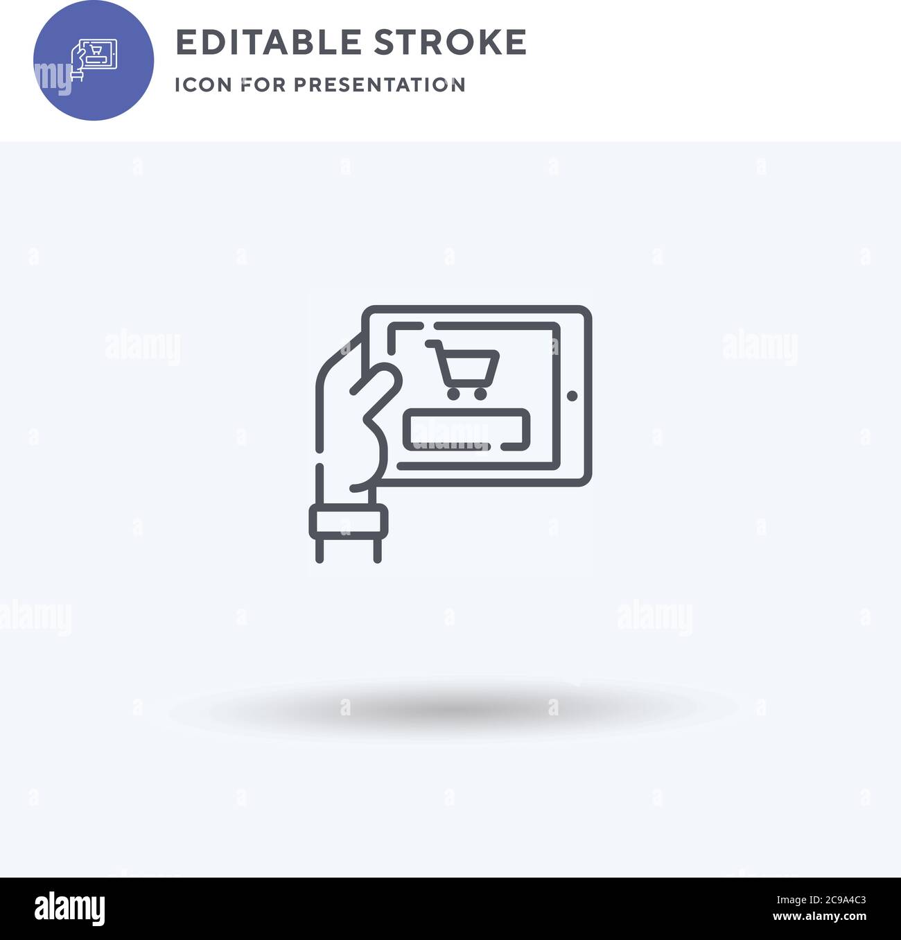 Online Shop Icon Vektor, gefülltes flaches Schild, solides Piktogramm ...