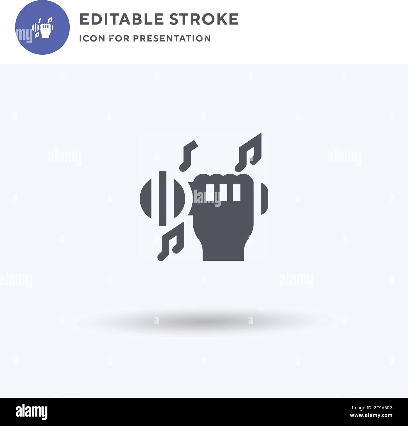 Sing Icon Vektor, gefüllt flache Zeichen, solides Piktogramm isoliert ...