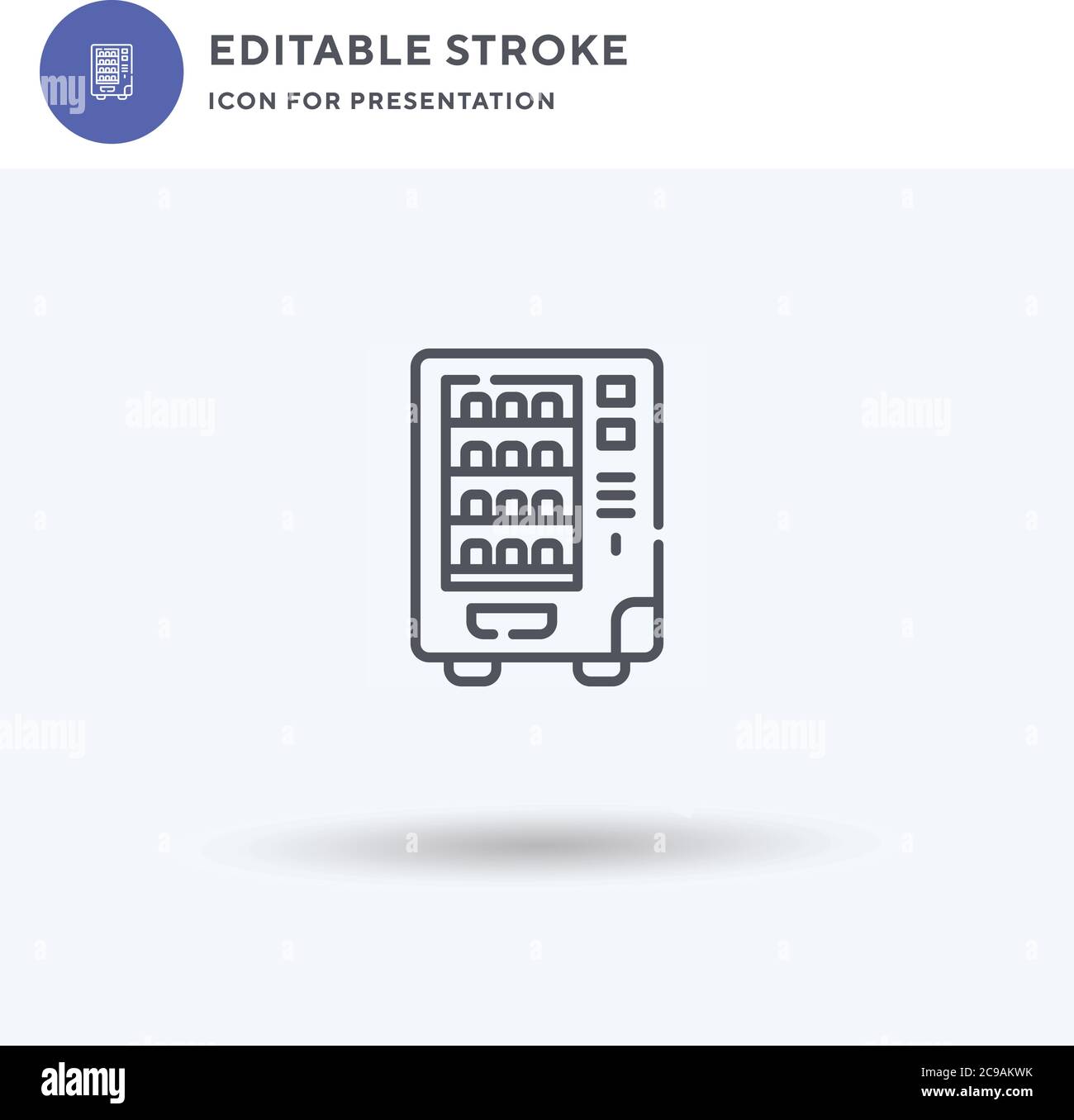 Automat Icon Vektor, gefüllt flaches Zeichen, solides Piktogramm isoliert auf weiß, Logo ...