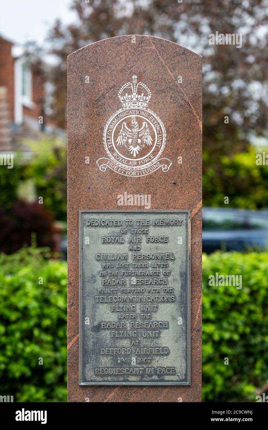Raf defford denkmal -Fotos und -Bildmaterial in hoher Auflösung – Alamy