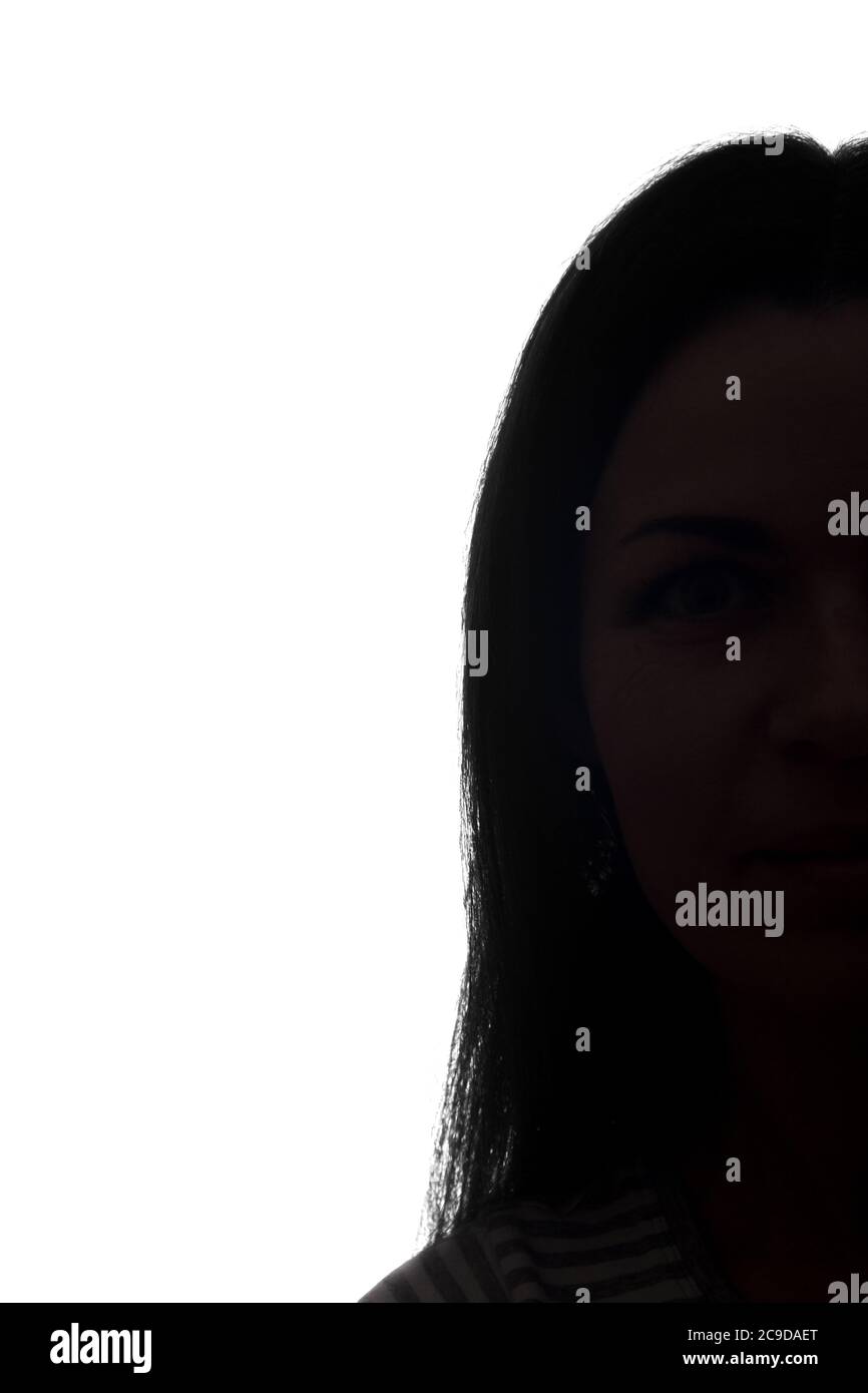 Gesicht frau silhouette -Fotos und -Bildmaterial in hoher Auflösung – Alamy