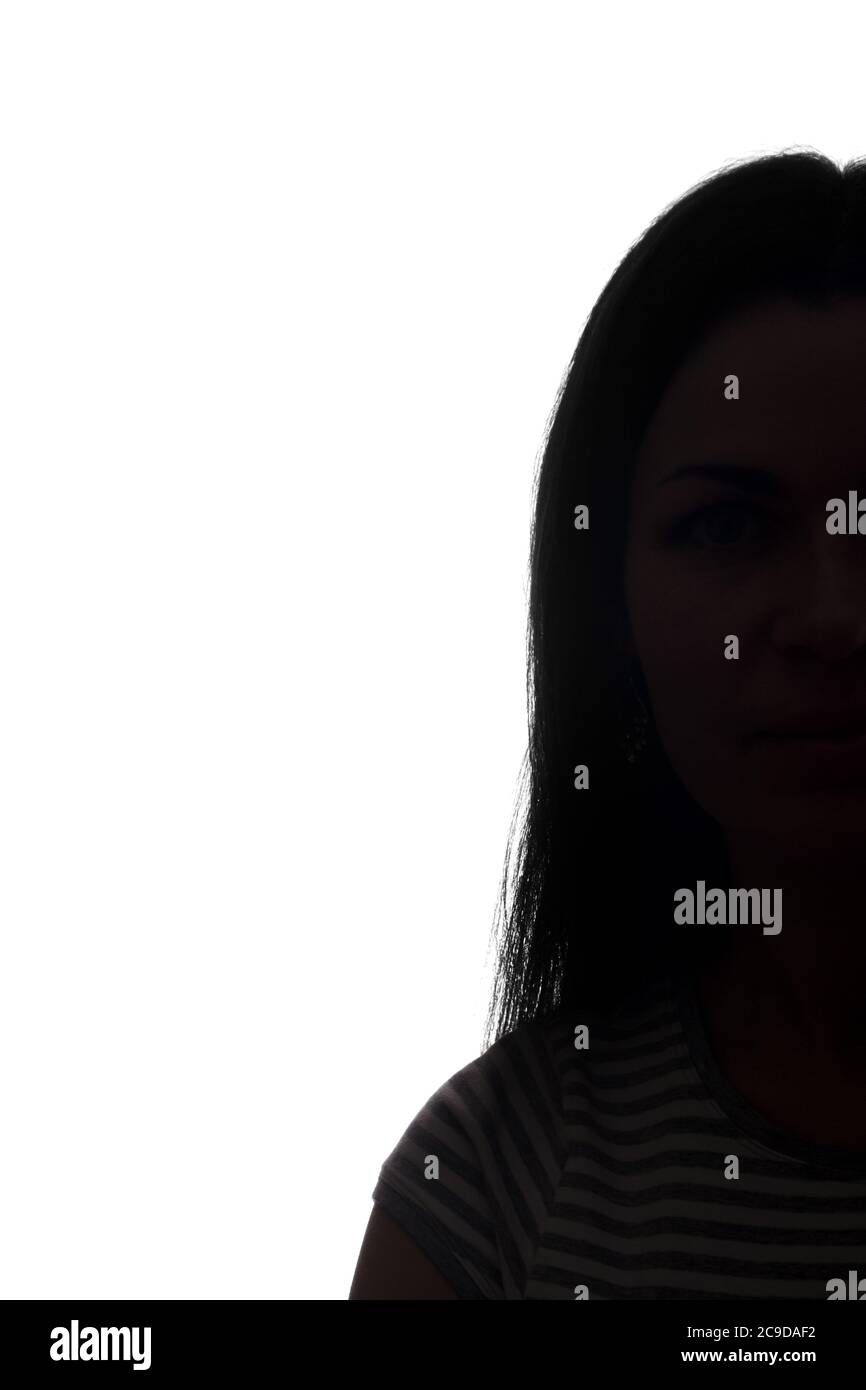 Gesicht frau silhouette -Fotos und -Bildmaterial in hoher Auflösung – Alamy