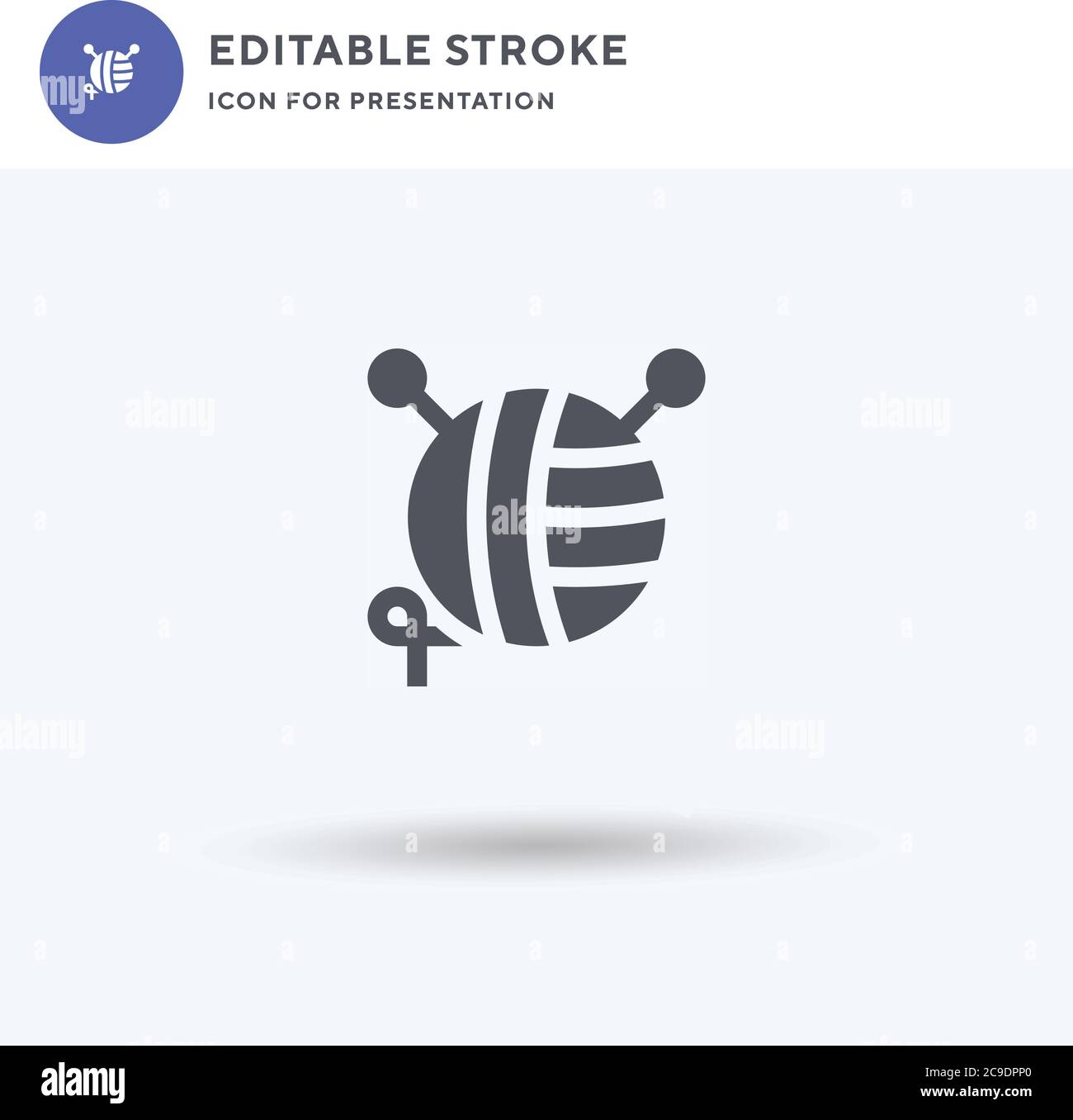 Stricken Icon Vektor, gefüllt flache Zeichen, solide Piktogramm ...