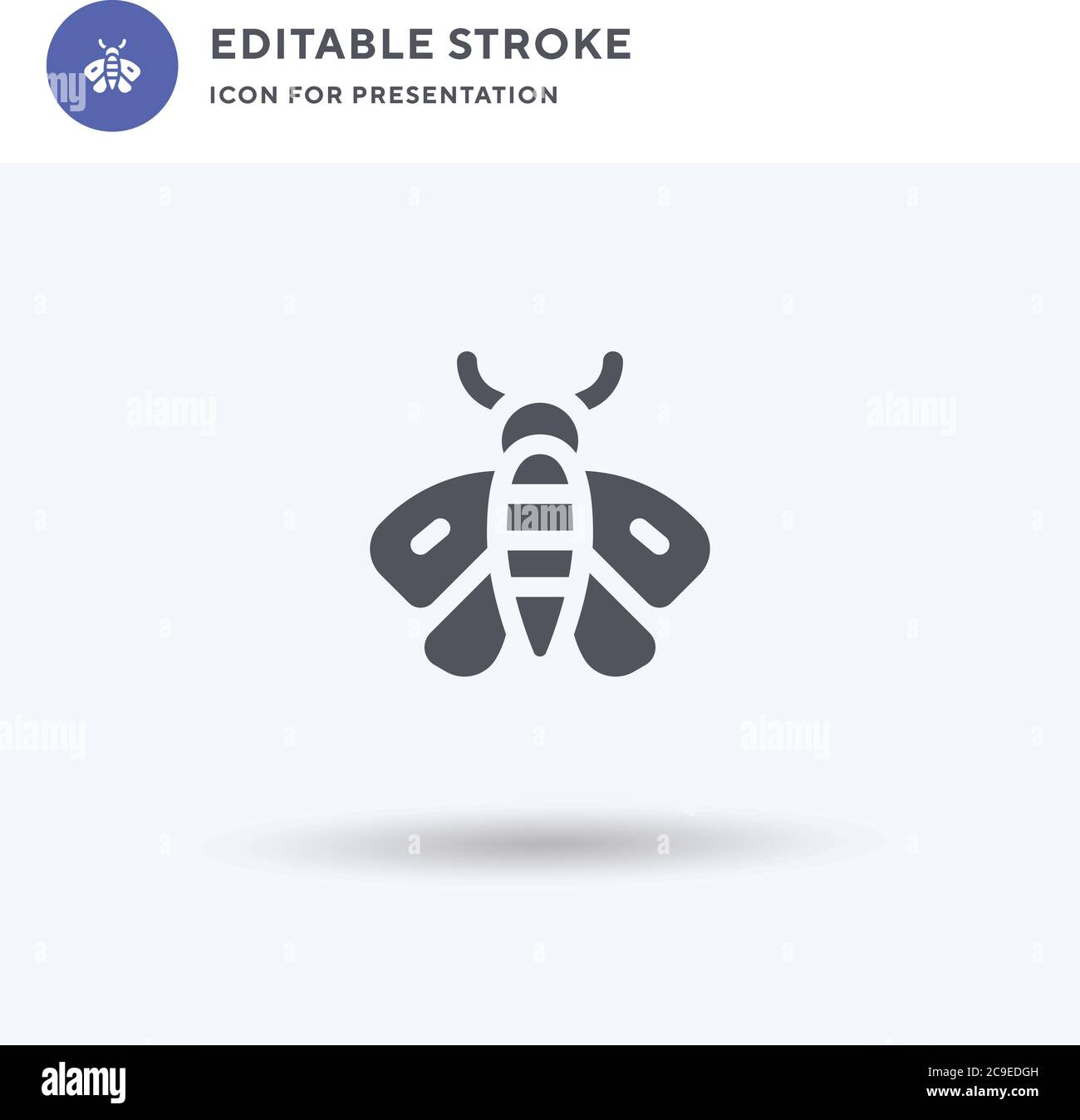 Motte Icon Vektor, gefüllt flaches Zeichen, solides Piktogramm isoliert ...