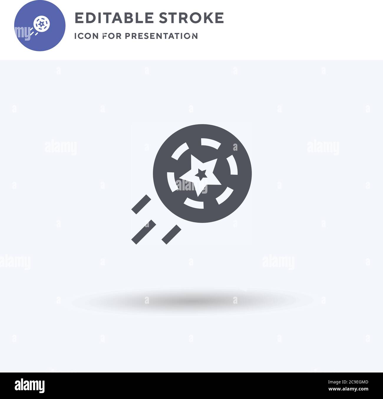 Frisbee Icon Vektor, gefüllt flaches Zeichen, solides Piktogramm ...