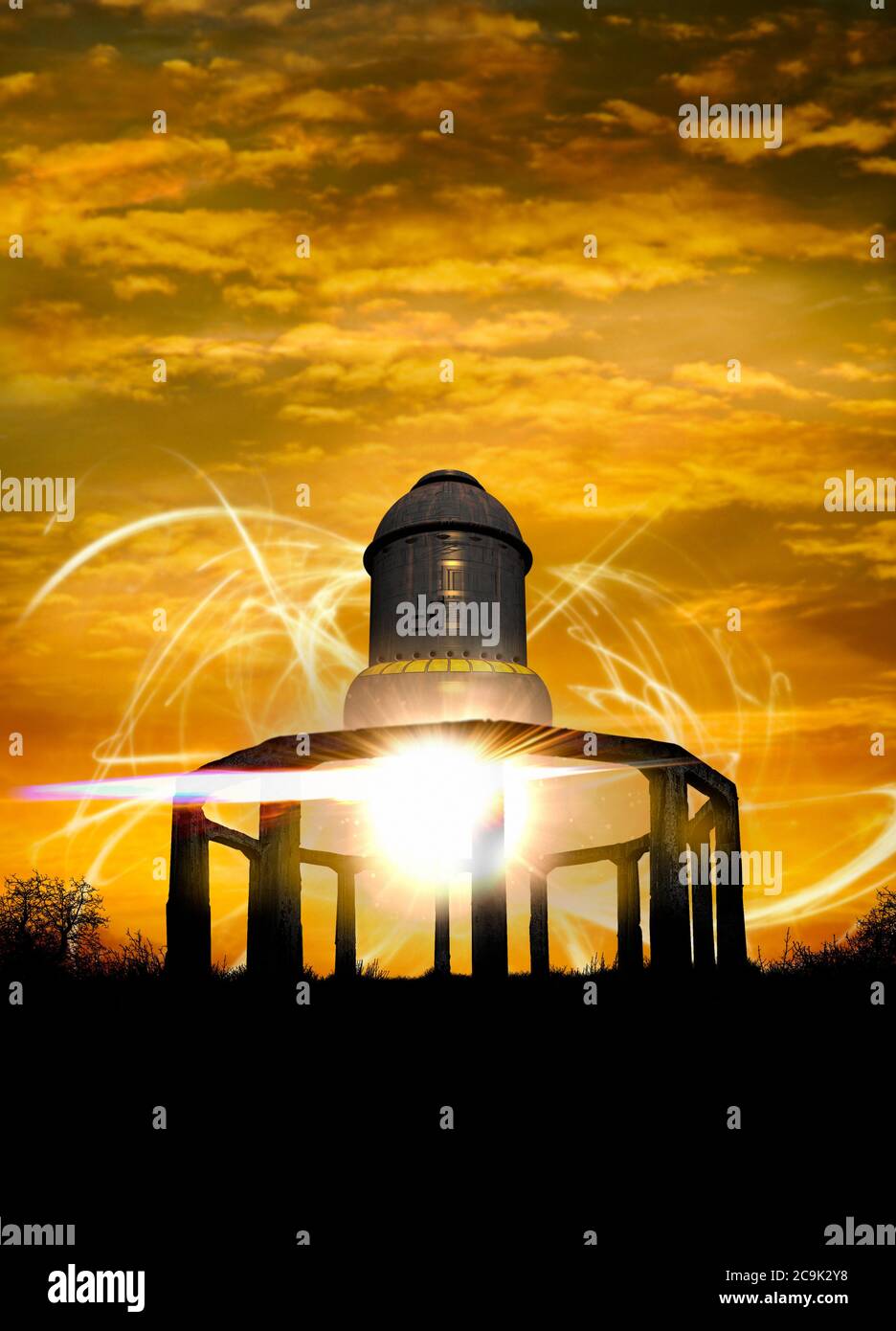 Nazi-Geheimwaffe, Illustration. Das ist 'die Glocke' (deutsch: Die ...