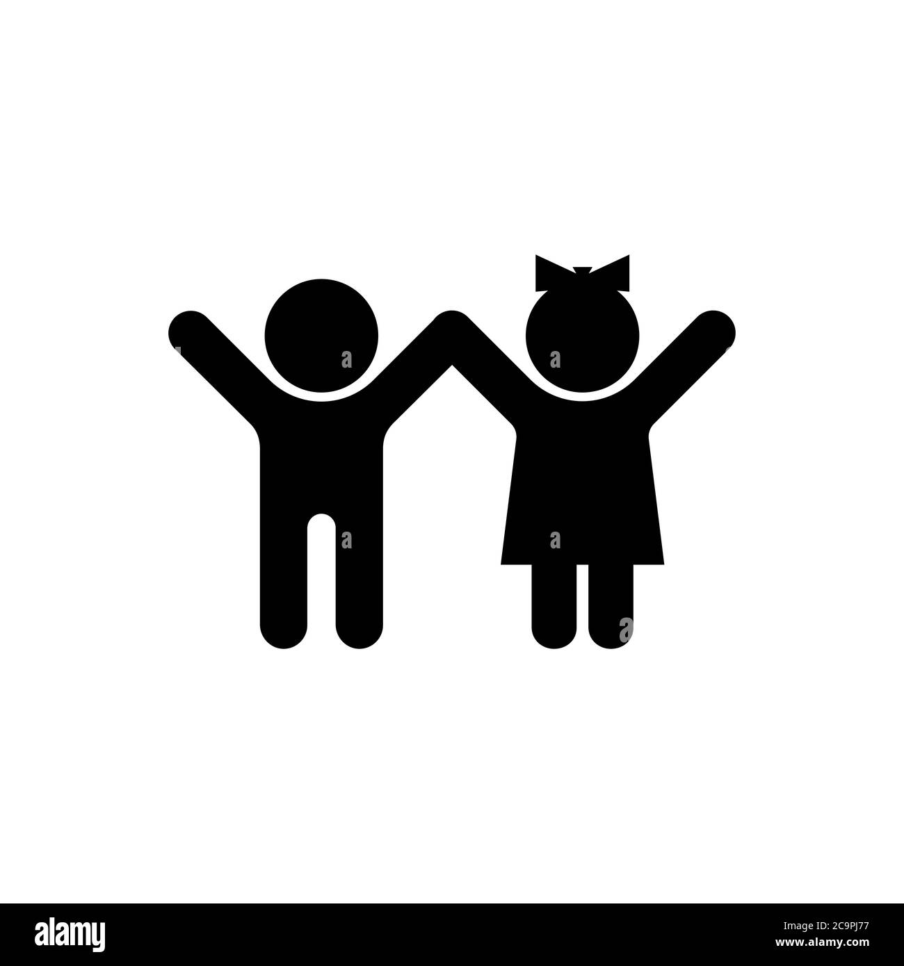 Mutter tochter sohn kind piktogramm -Fotos und -Bildmaterial in hoher ...