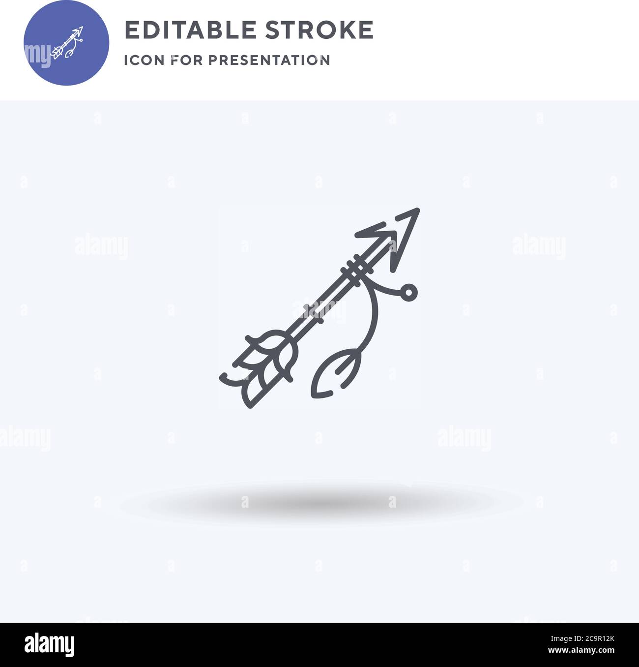 Indian Arrow Icon Vektor, gefüllt flaches Zeichen, solides Piktogramm ...