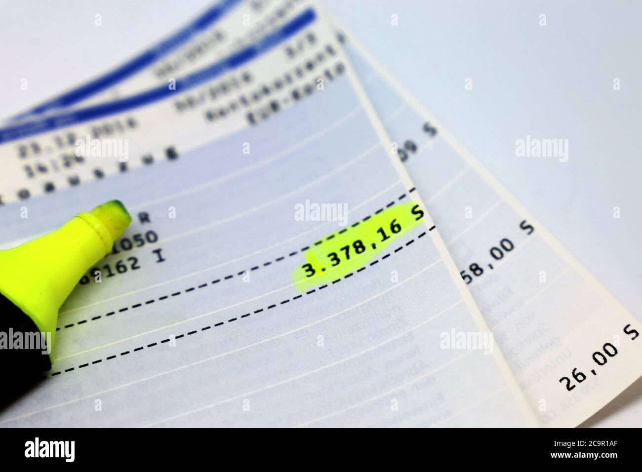 Bank account -Fotos und -Bildmaterial in hoher Auflösung – Alamy