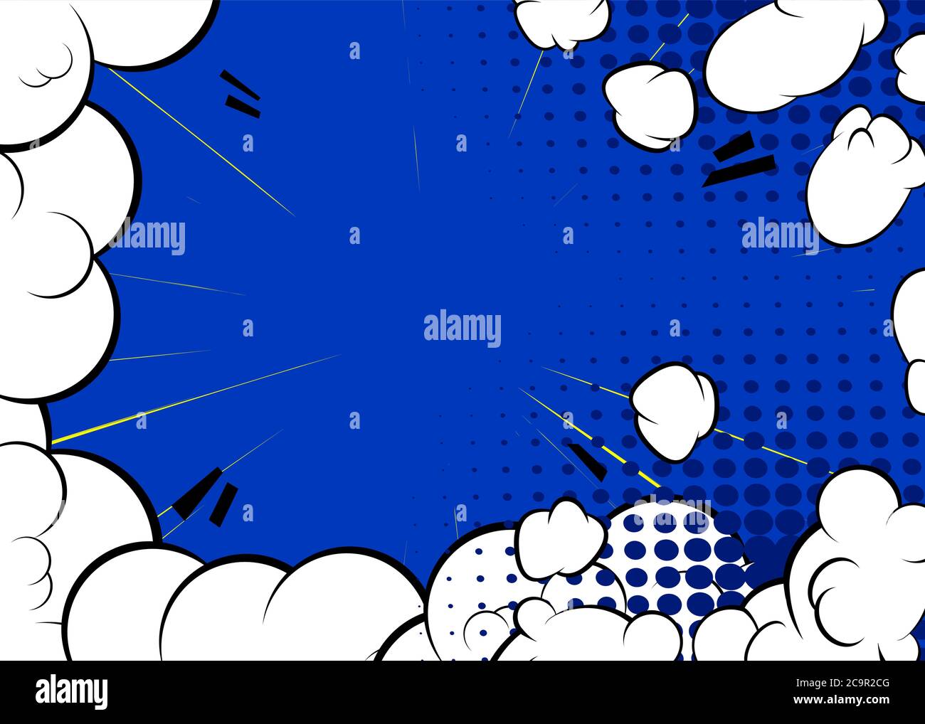 Cartoon-Design farbigen Hintergrund. Comic-Hintergrund Illustration mit ...