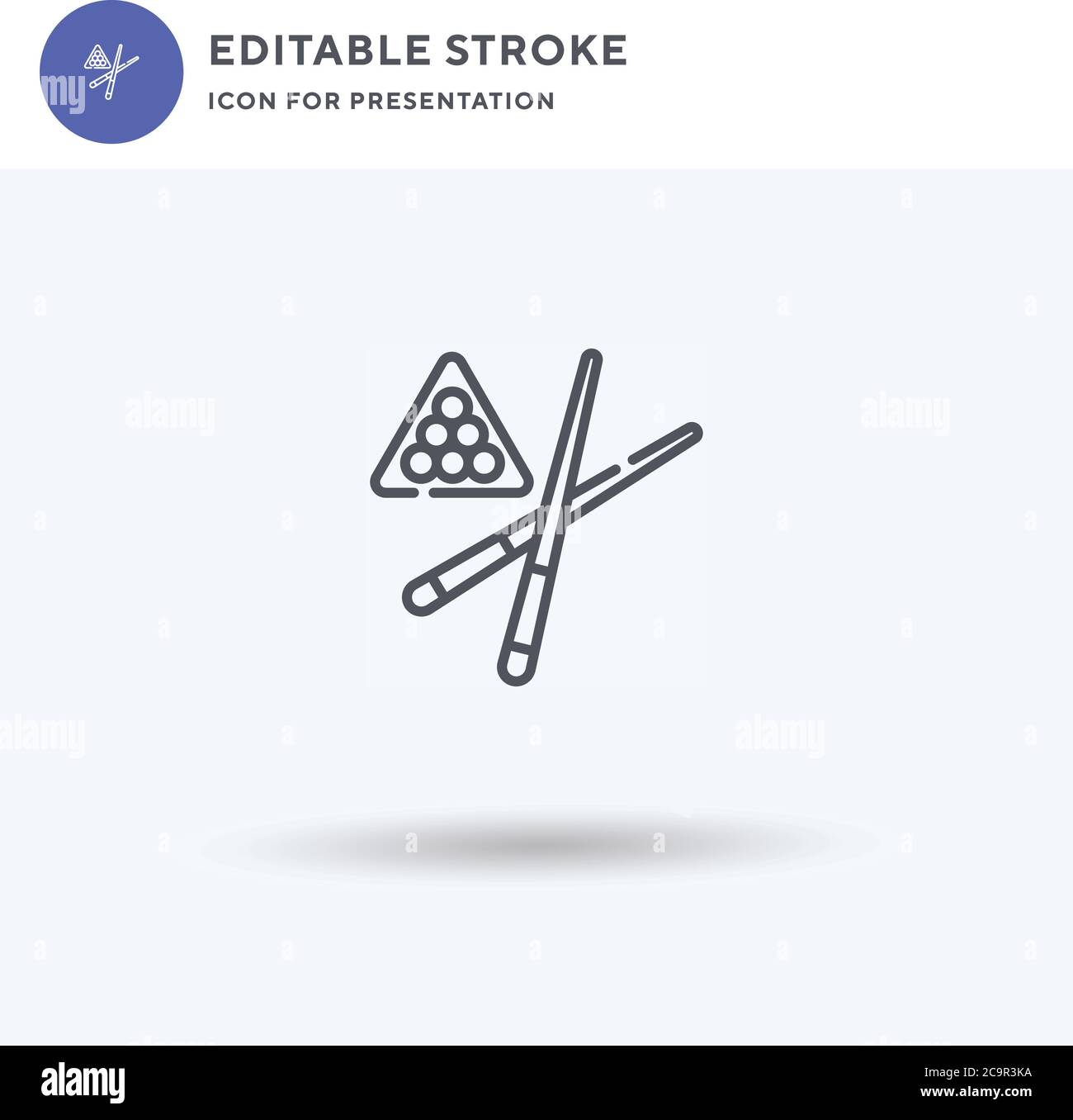 Billard-Symbol-Vektor, gefüllt flaches Zeichen, solides Piktogramm ...