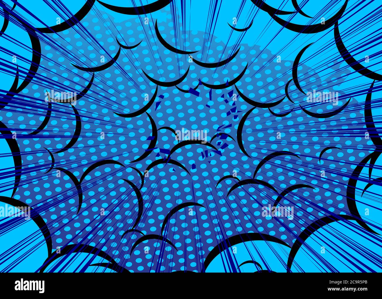 Cartoon-Design farbigen Hintergrund. Comic-Hintergrund Illustration mit ...