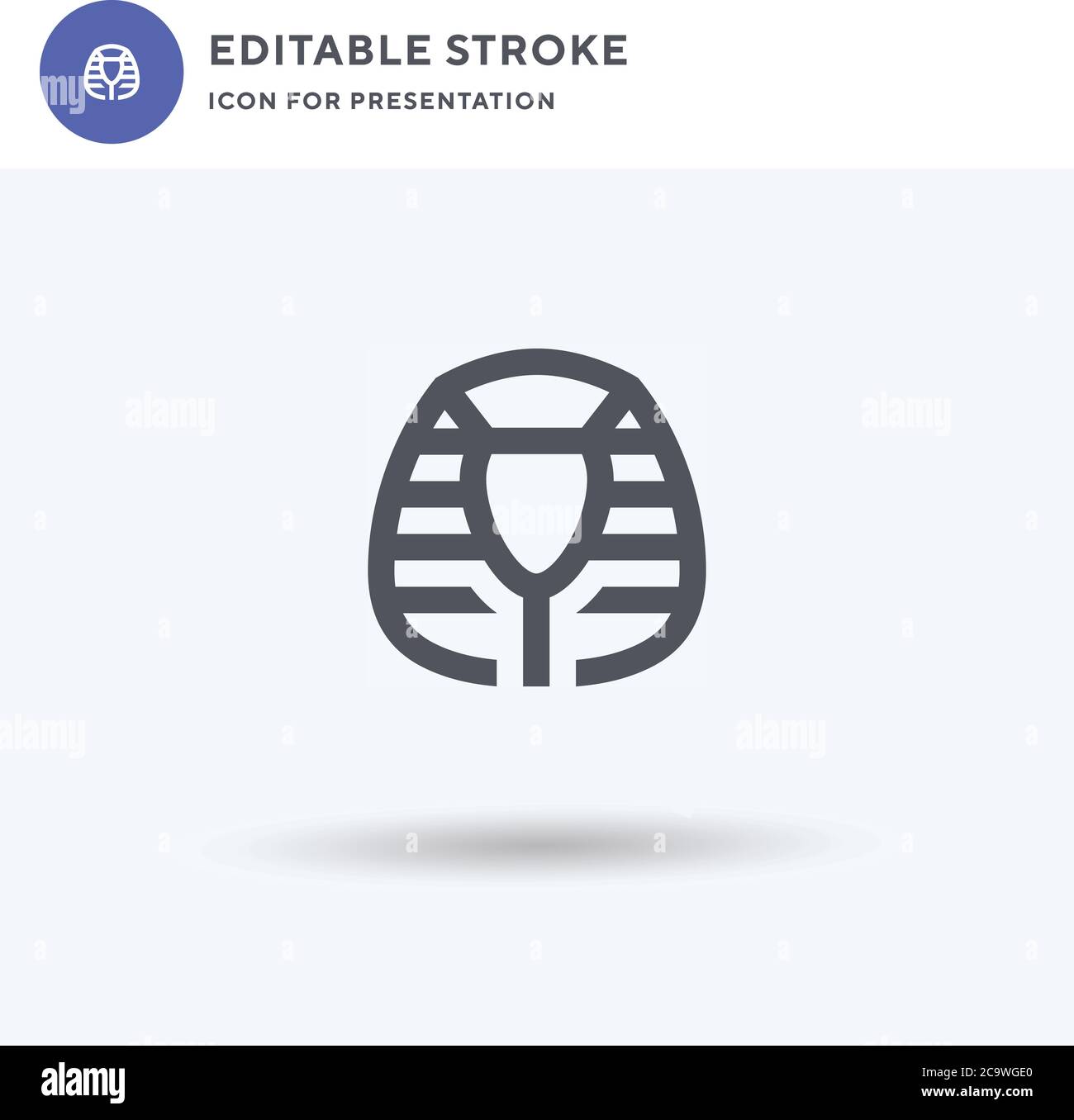 Pharao-Symbol-Vektor, gefüllt flaches Zeichen, solides Piktogramm ...