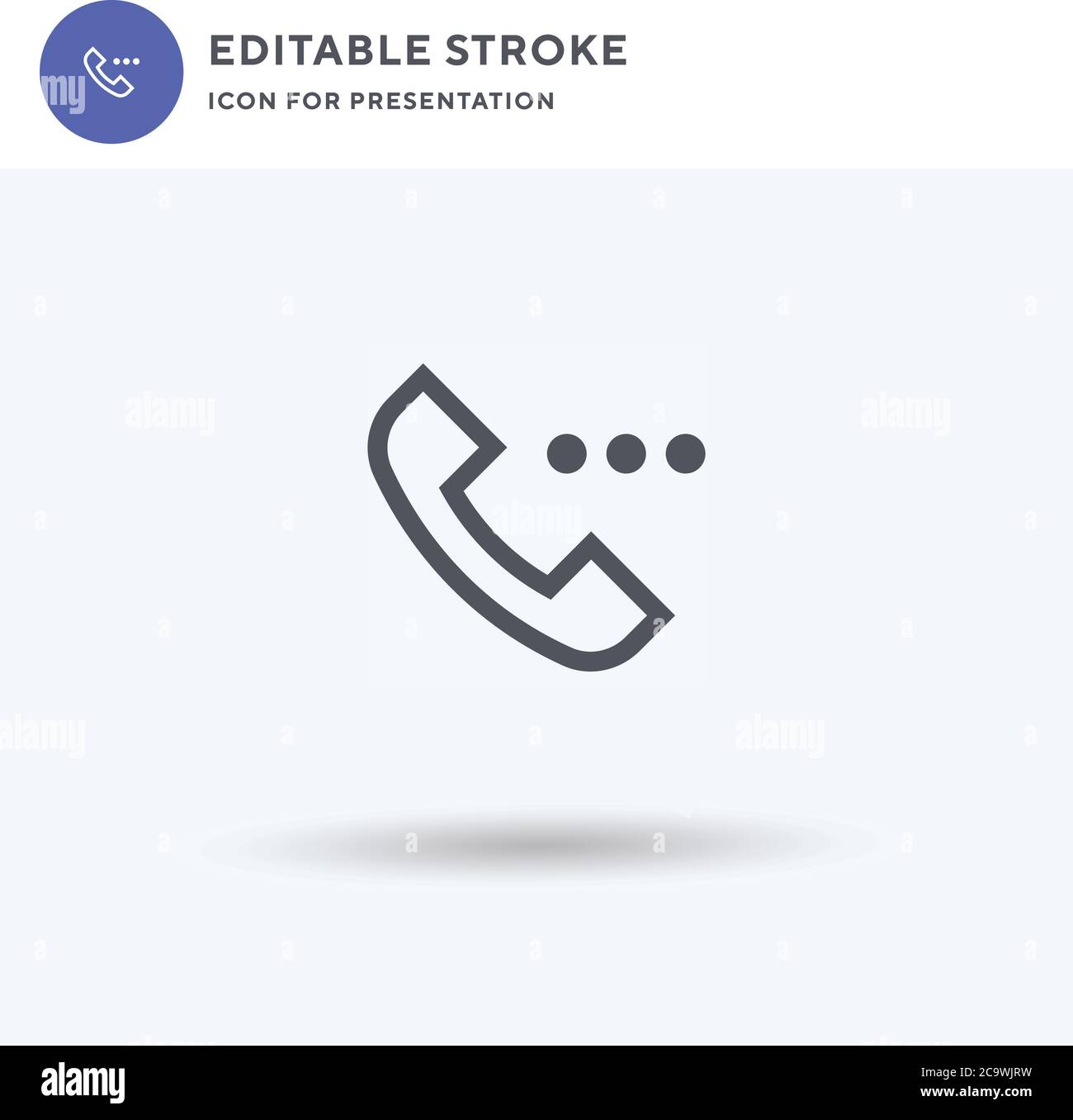 Telefon-Symbolvektor, gefülltes flaches Schild, solides Piktogramm ...