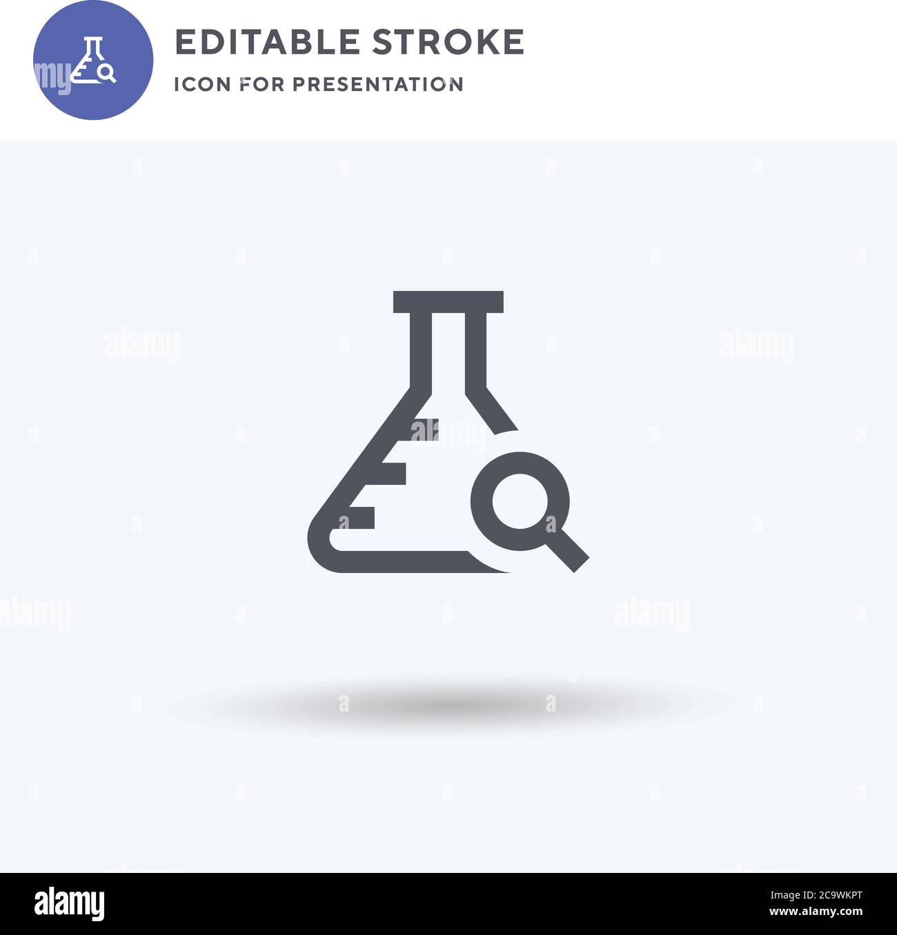 Experiment Icon Vektor, gefülltes flaches Zeichen, solides Piktogramm ...