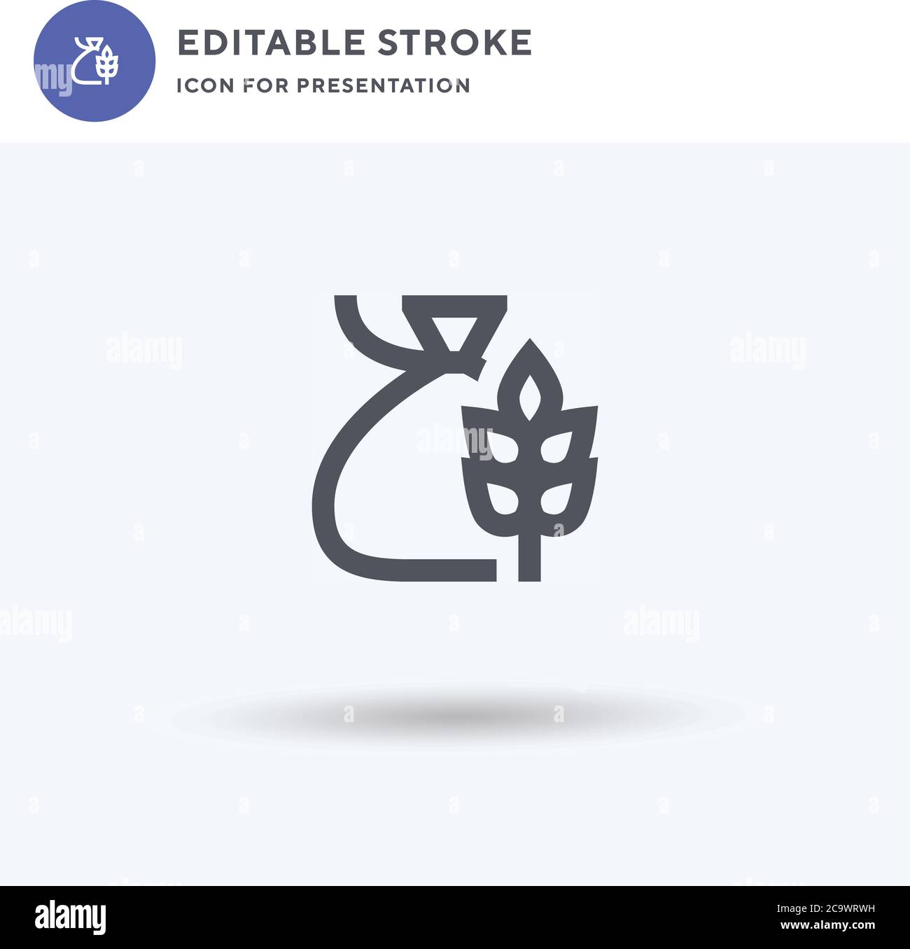 Mehl Symbol Vektor, gefüllt flache Zeichen, feste Piktogramm isoliert ...