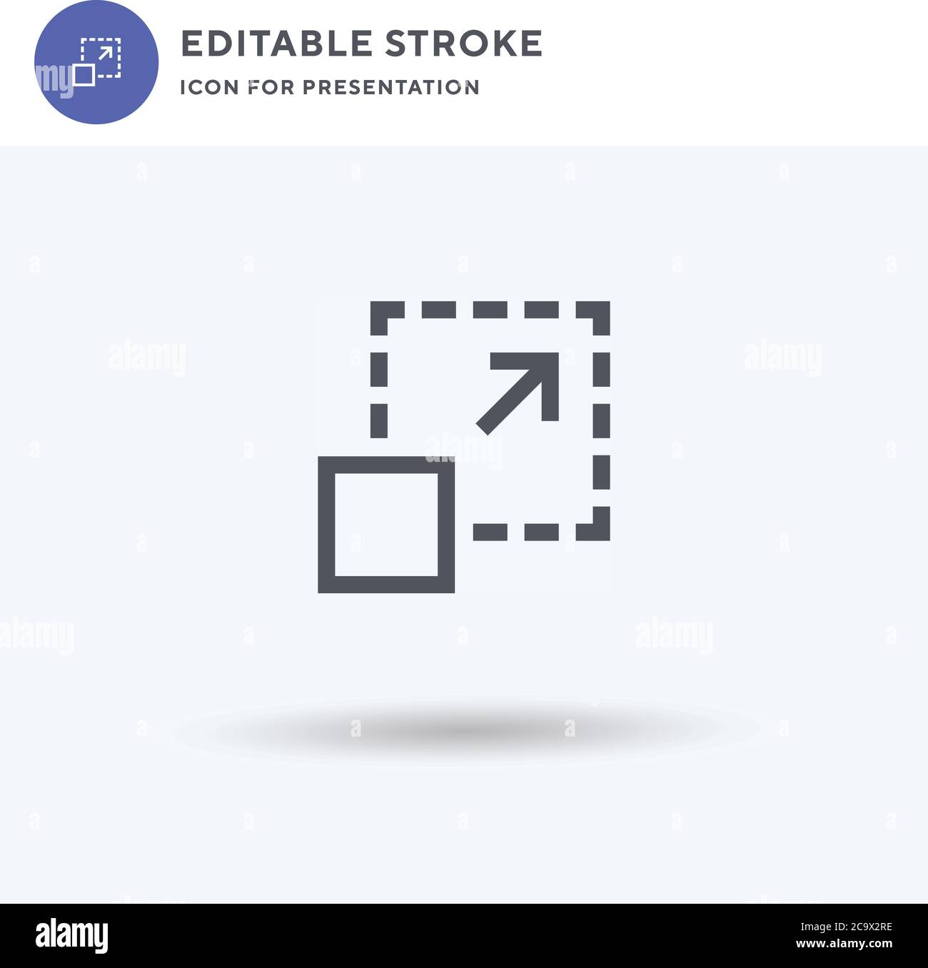 Scalability Icon Vector, gefülltes flaches Zeichen, solides Piktogramm ...