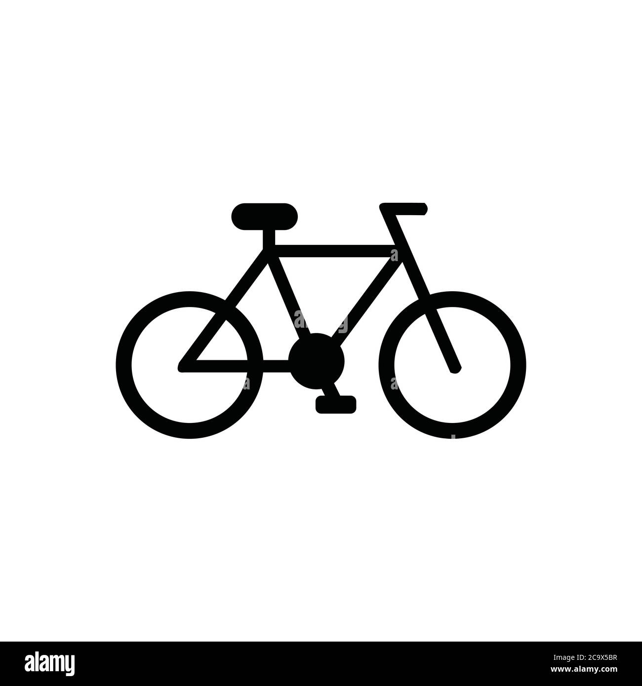 Fahrrad Symbol Vektor Zeichen Symbol Stock-Vektorgrafik - Alamy