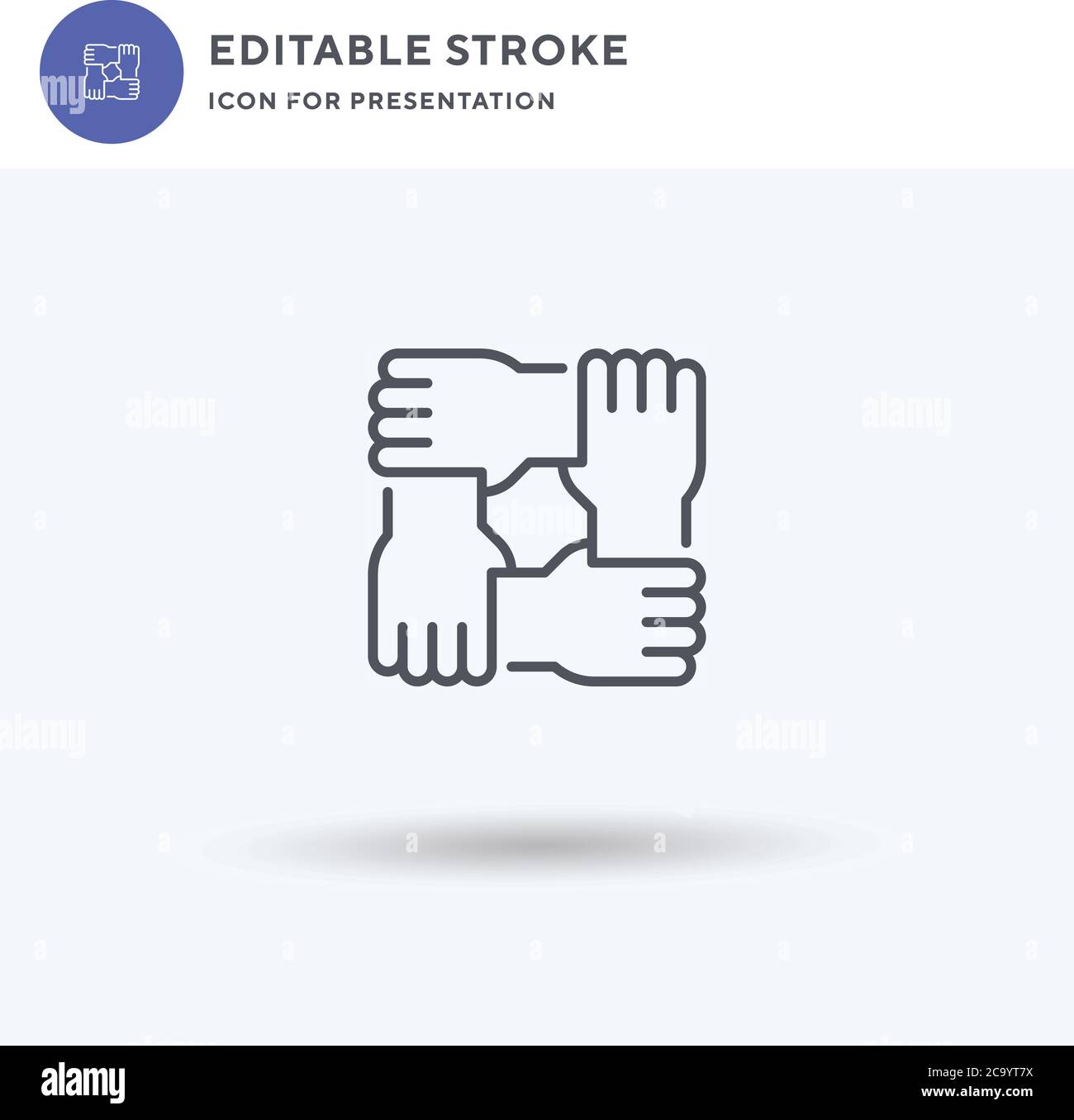 Teamwork Icon Vektor, gefüllt flache Zeichen, solide Piktogramm ...