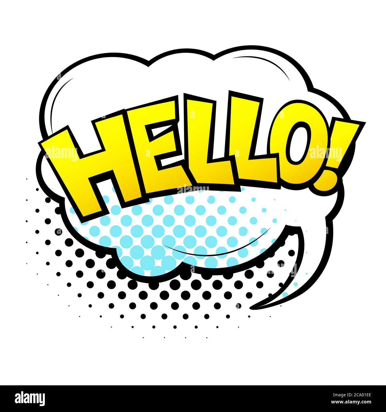 Bubble Hello Word Icon Illustration Stockfotos und -bilder Kaufen - Alamy
