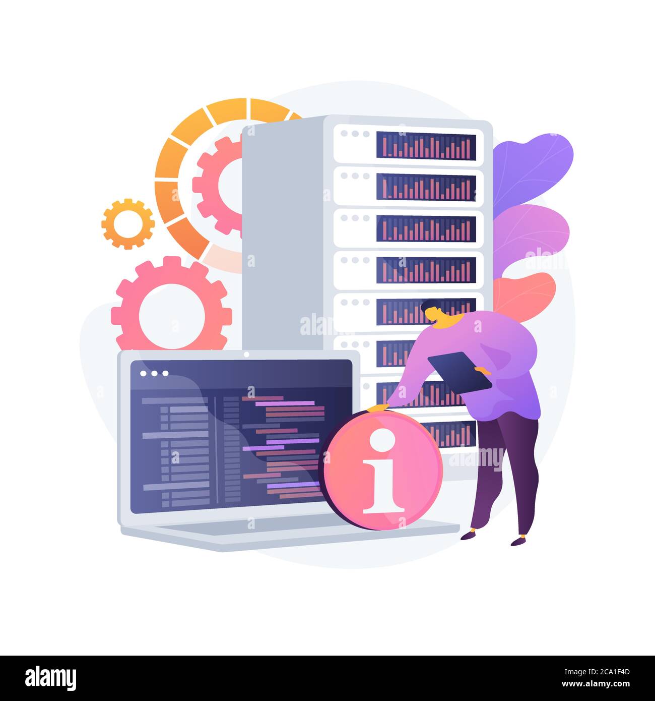 Management-Informationssystem abstrakte Konzept Vektor-Illustration ...