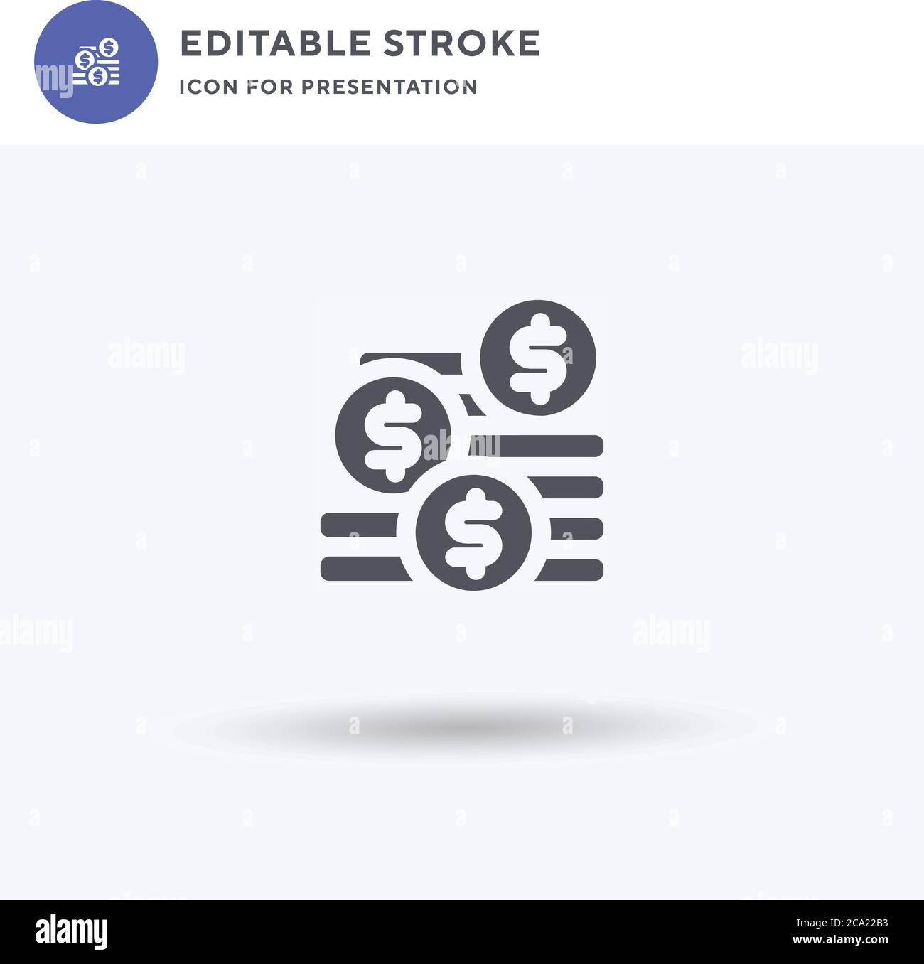 Geld Symbol Vektor, gefüllt flache Zeichen, solide Piktogramm isoliert ...