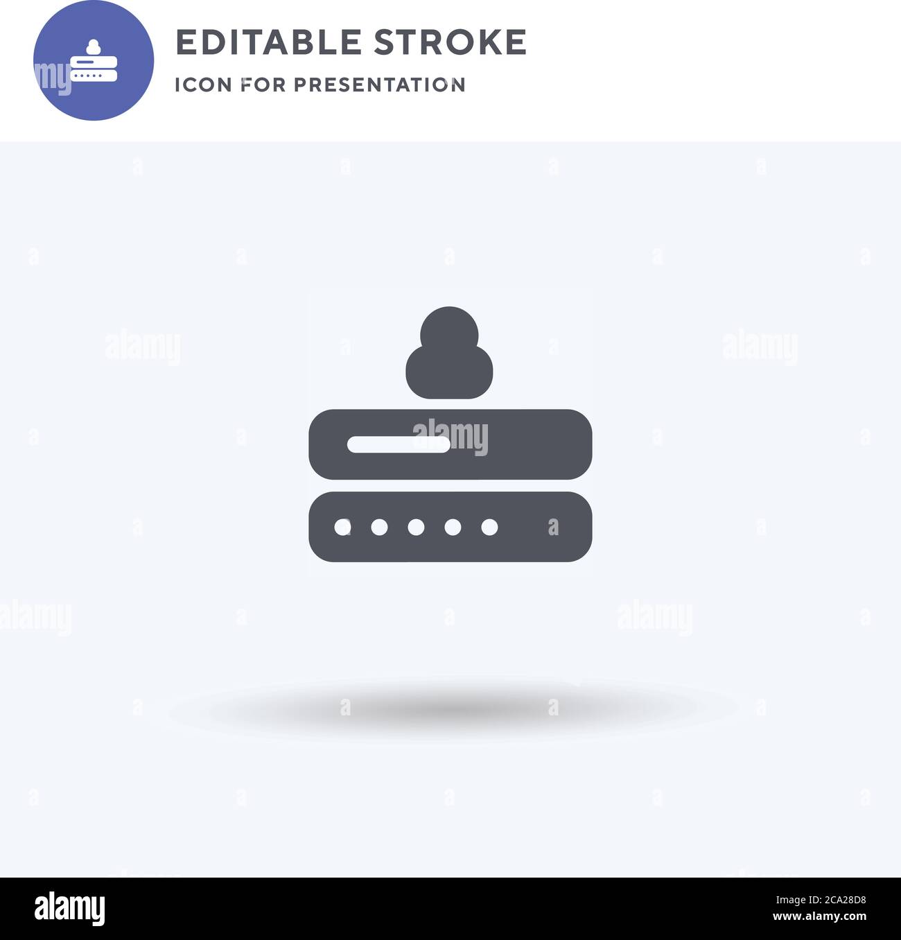Login Icon Vektor, gefüllt flache Zeichen, solides Piktogramm isoliert ...