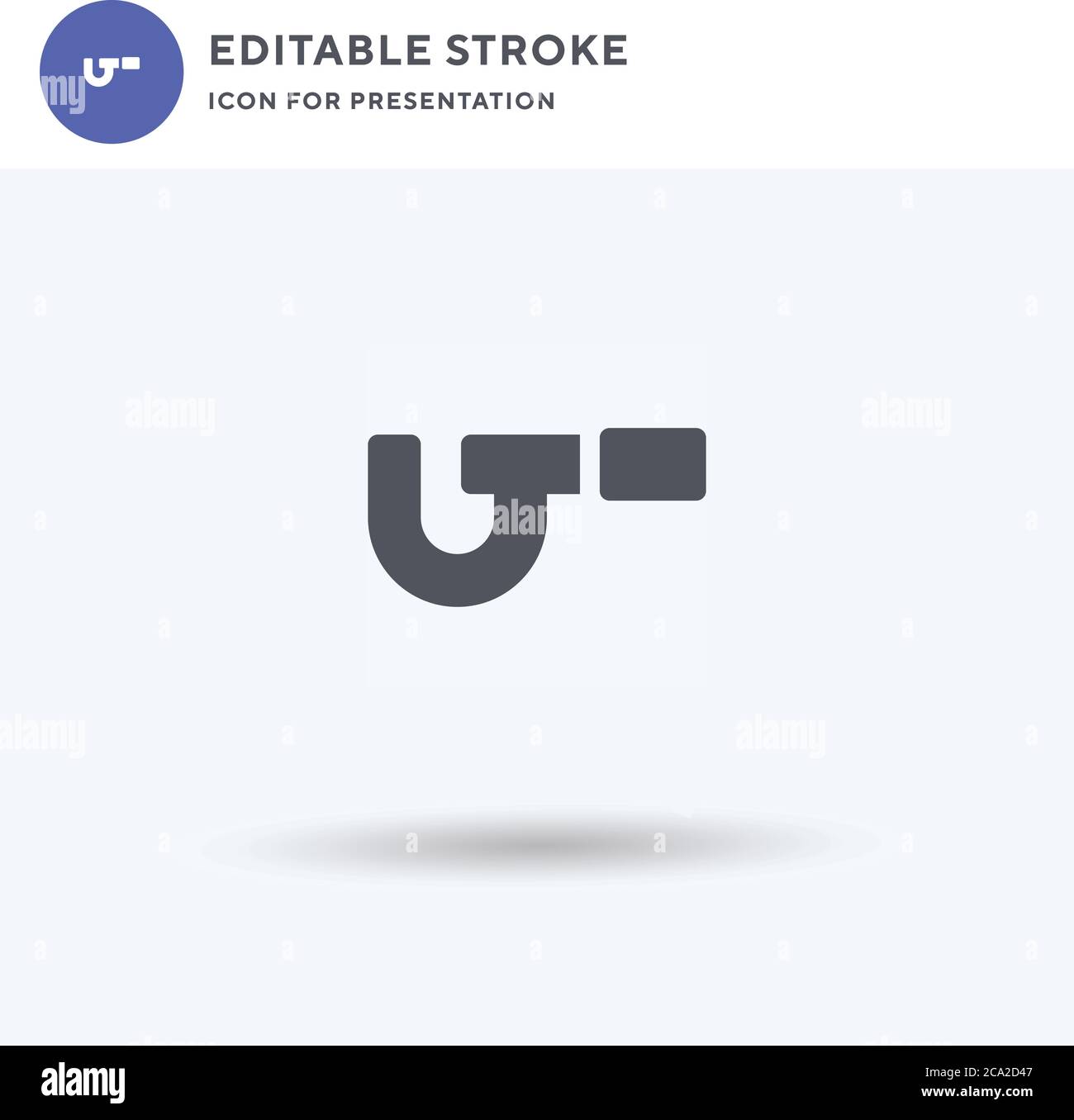 Mikrometer-Symbolvektor, gefülltes flaches Schild, solides Piktogramm ...