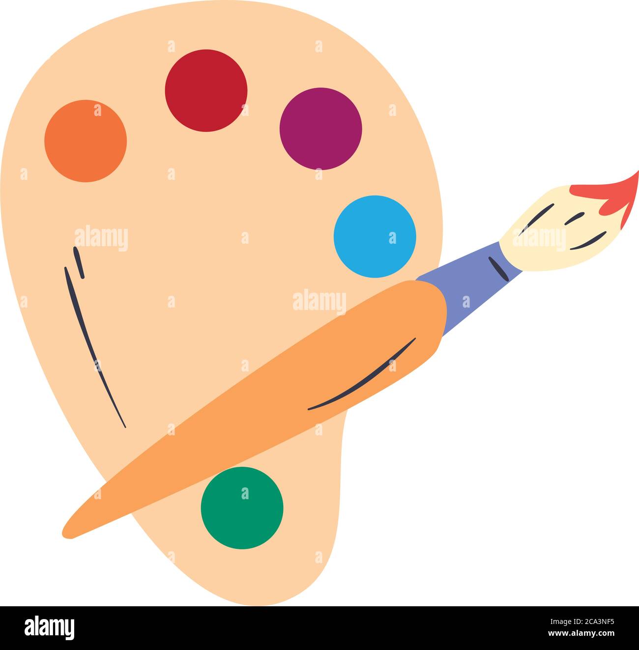 Malen Palette und Pinsel Linie und füllen Stil Icon Design, Kunst ... Malen Palette und Pinsel Linie und füllen Stil Icon Design, Kunst ...