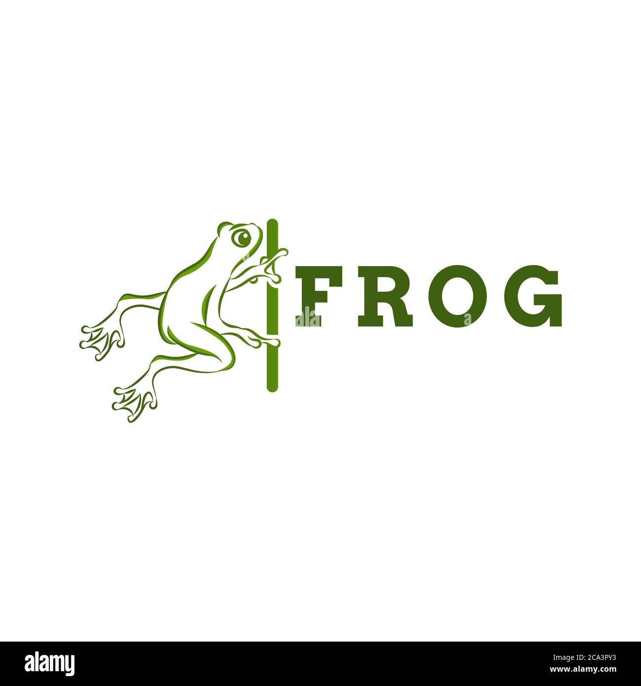 Frosch Silhouette weiß Hintergrund isoliert Logo Symbol Design Vektor ...