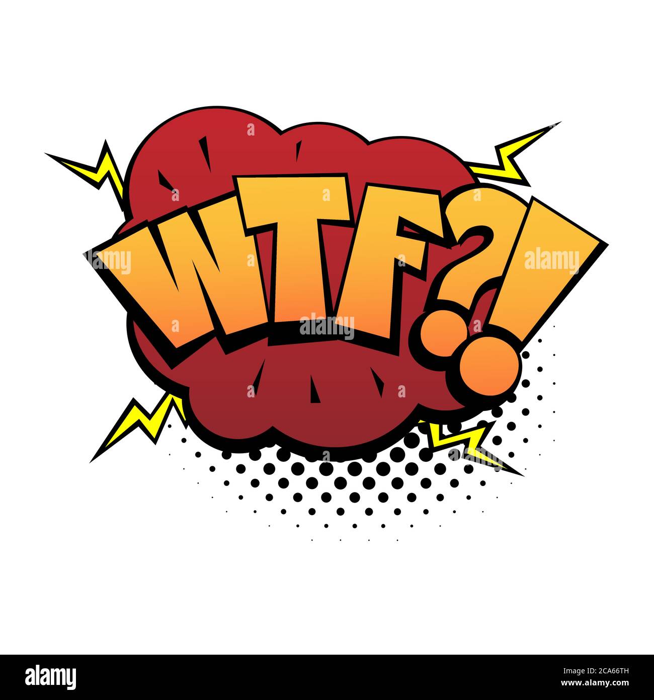 Comic-Schriftzug WTF. Comic-Sprechblase mit emotionalem Text WTF ... Comic-Schriftzug WTF. Comic-Sprechblase mit emotionalem Text WTF ...