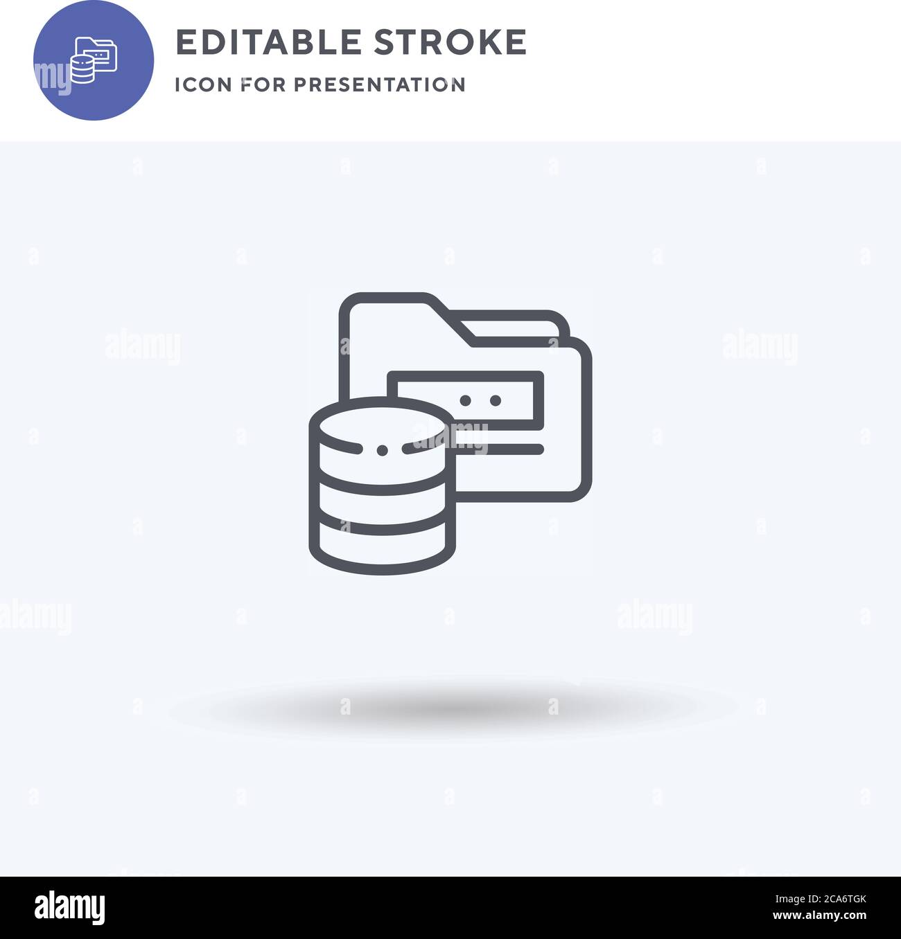 Daten-Symbolvektor, gefülltes flaches Zeichen, solides Piktogramm ...