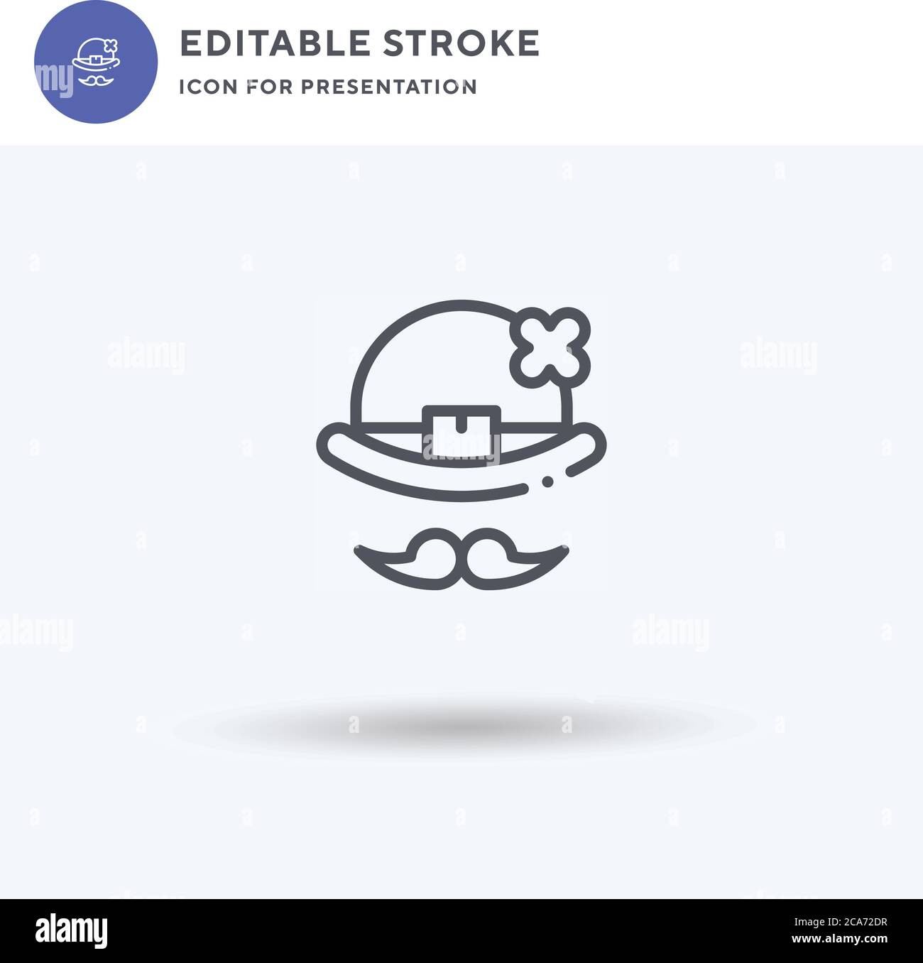 Bowler Icon Vektor, gefülltes flaches Schild, solides Piktogramm ...