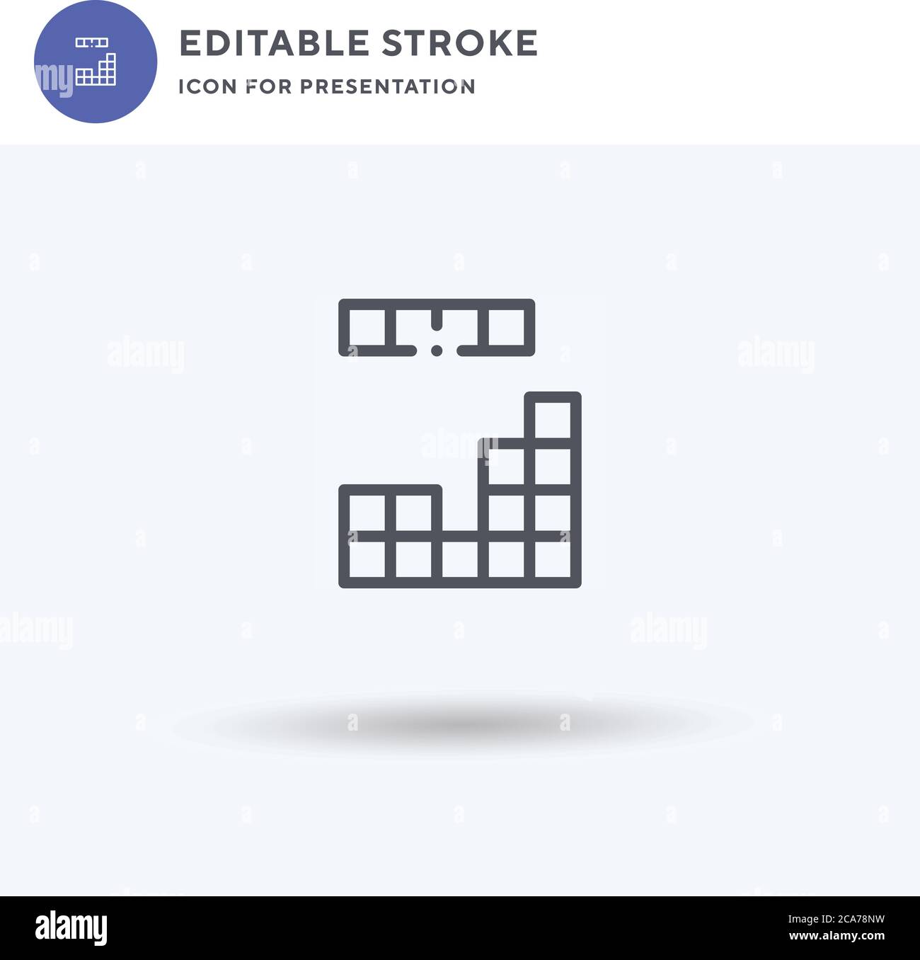 Tetris Icon Vektor, gefülltes flaches Zeichen, solides Piktogramm ...