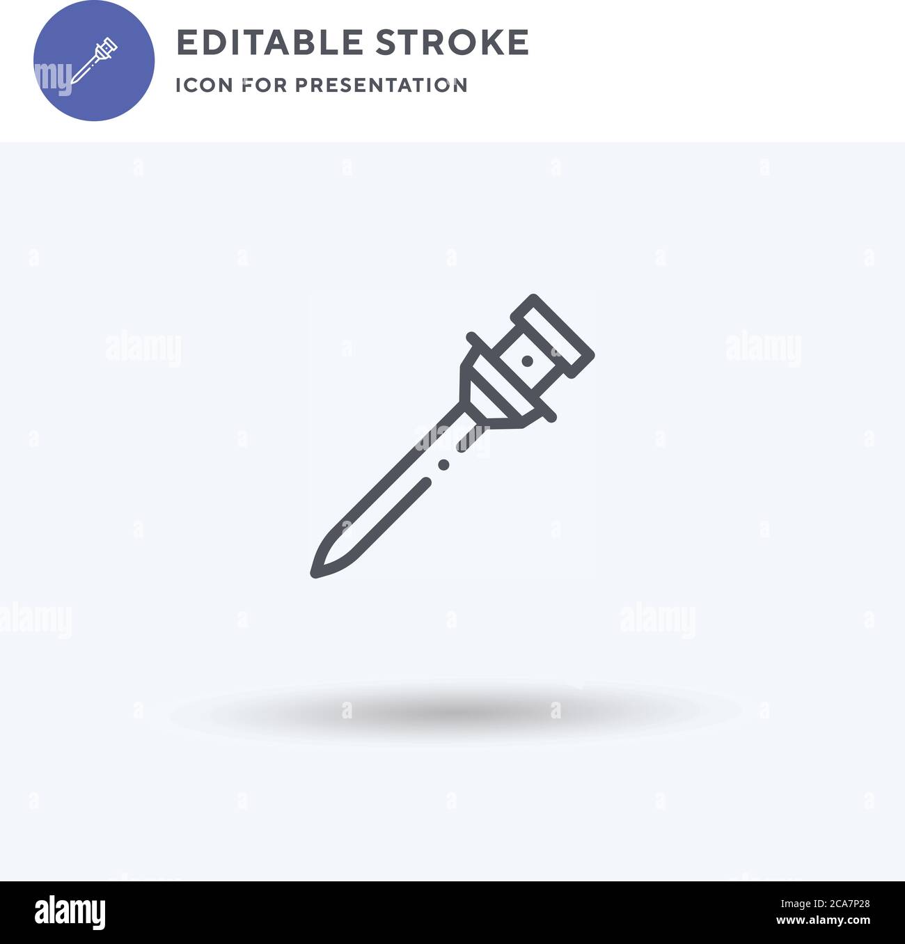 Trocar Icon Vektor, gefüllt flaches Zeichen, solides Piktogramm ...