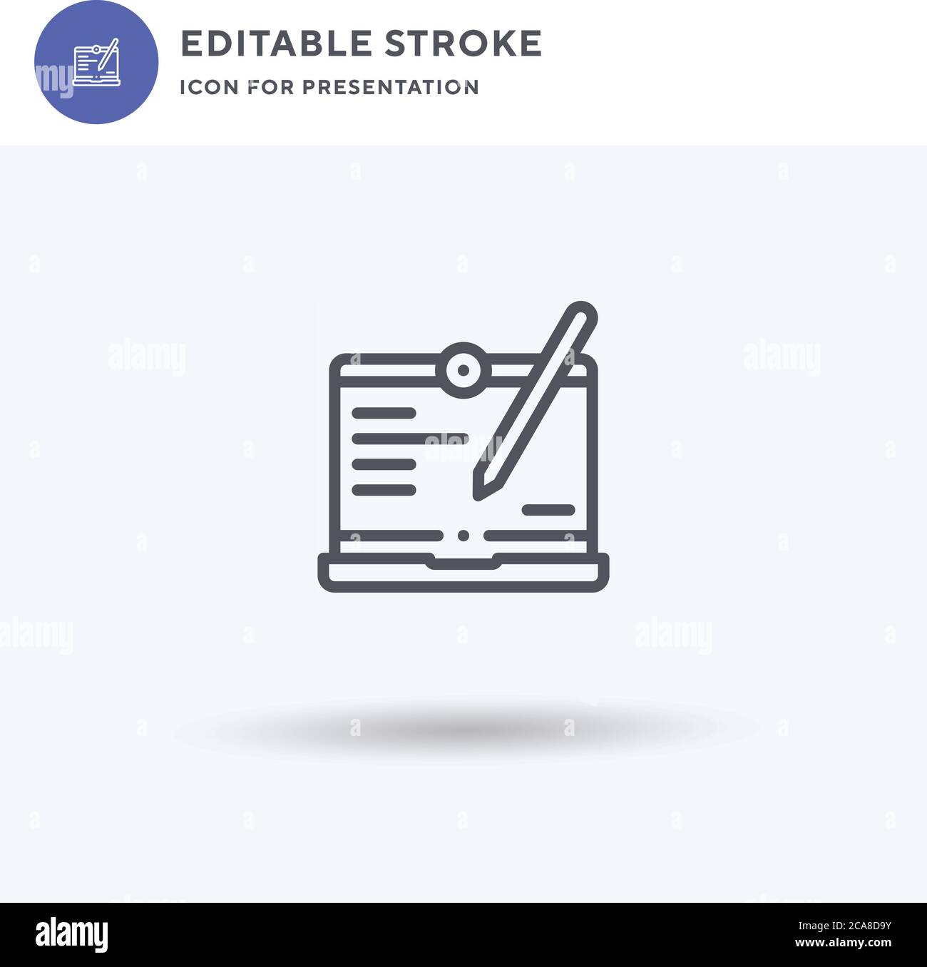 Online Contract Icon Vektor, gefülltes flaches Zeichen, solides ...