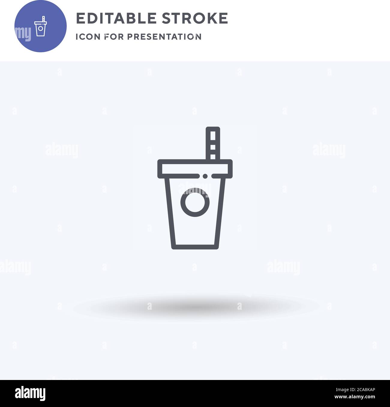 Smoothie Icon Vektor, gefüllt flaches Zeichen, solides Piktogramm ...