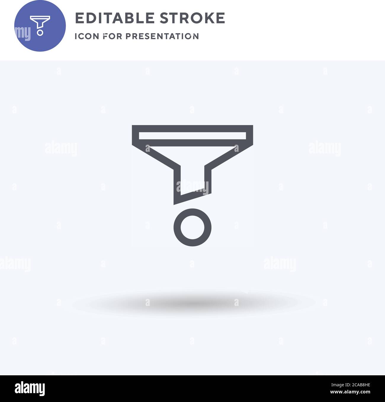 Filter Icon Vektor, gefüllt flache Zeichen, solides Piktogramm isoliert ...