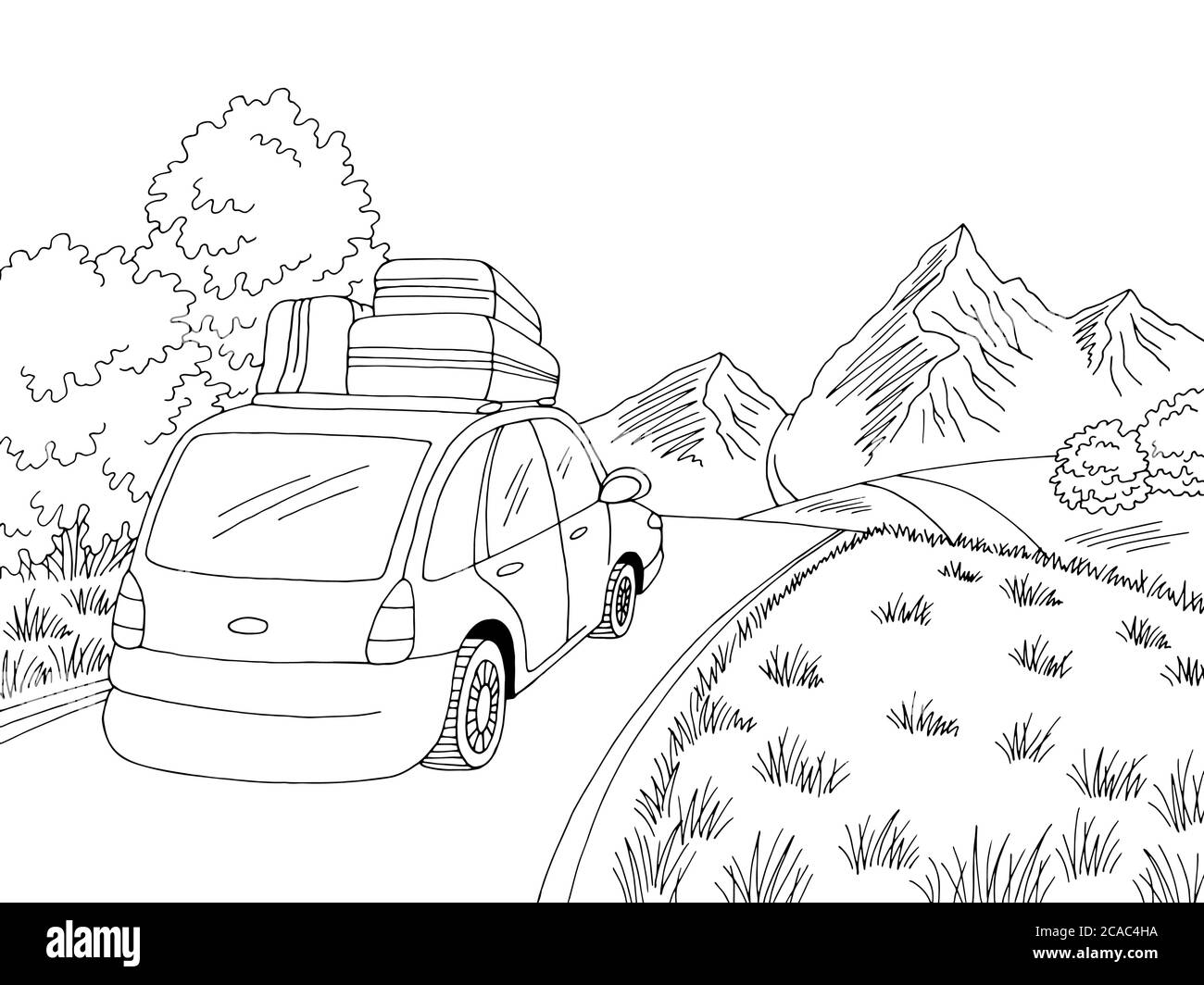 Auto zeichnen Stock-Vektorgrafiken kaufen - Alamy