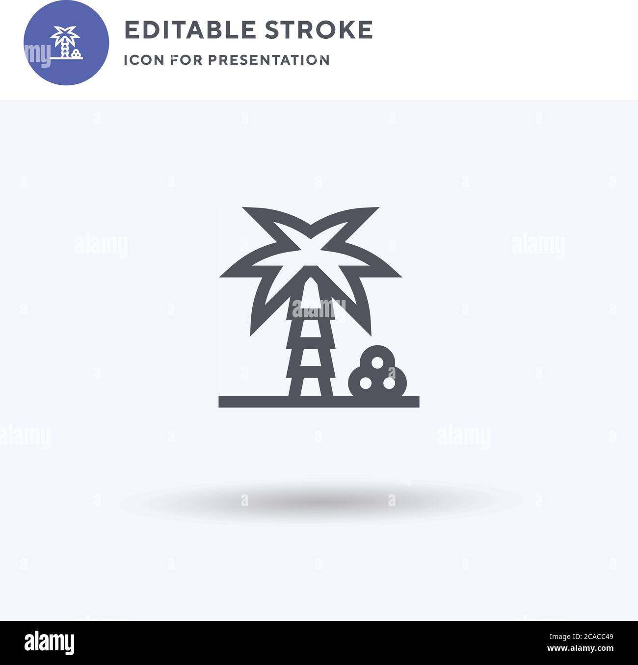 Palm Tree Icon Vektor, gefüllt flache Zeichen, solide Piktogramm ...