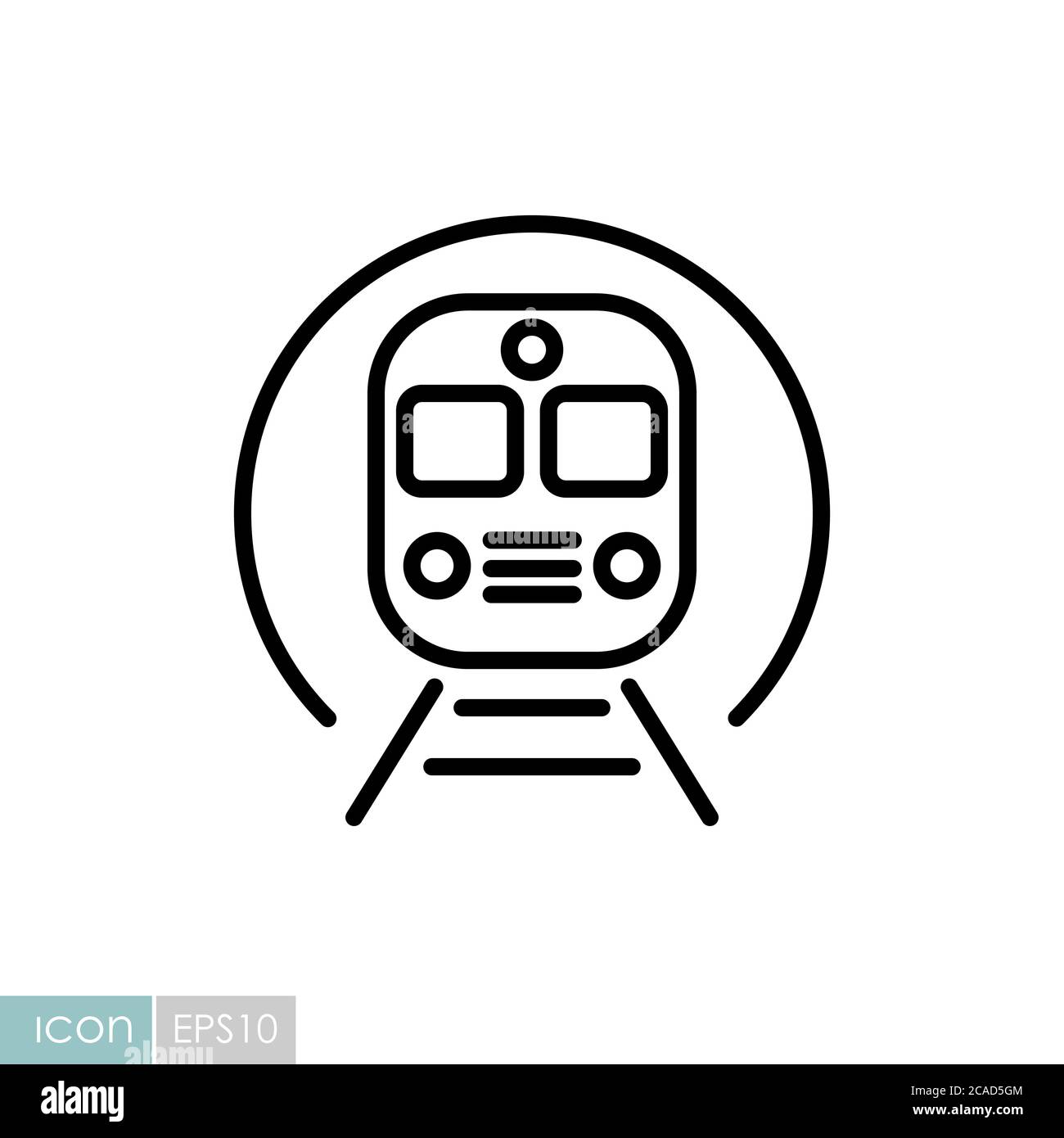 U-Bahn U-Bahn-Zug flache Vektor-Symbol. Graph Symbol für Reise-und ...