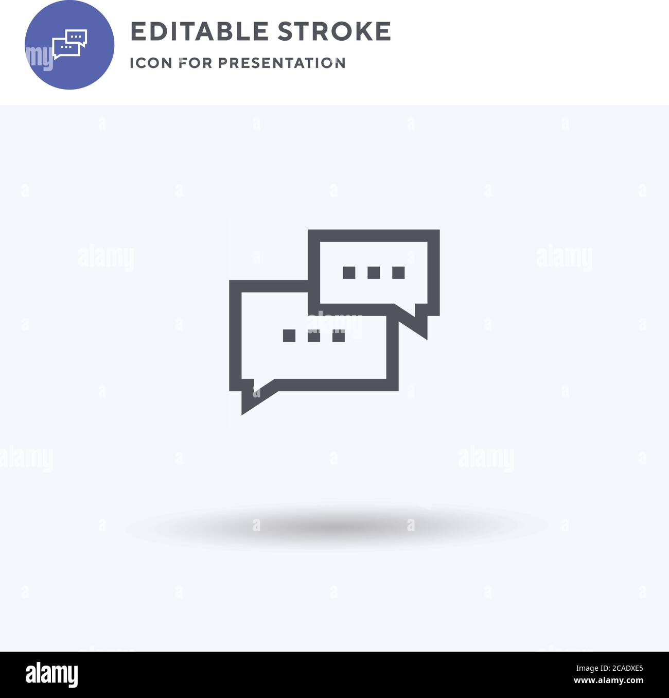 Dialog Icon Vektor, gefülltes flaches Zeichen, solides Piktogramm ...