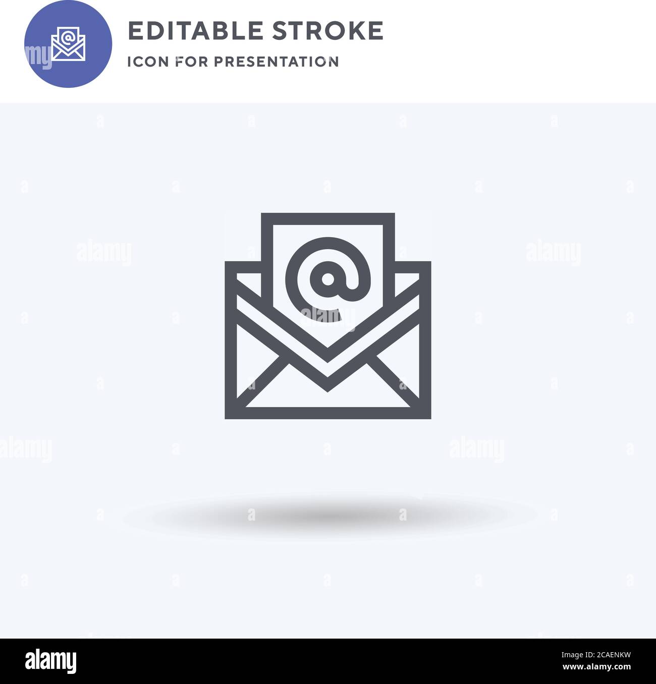 E-Mail-Symbolvektor, gefülltes flaches Zeichen, solides Piktogramm ...