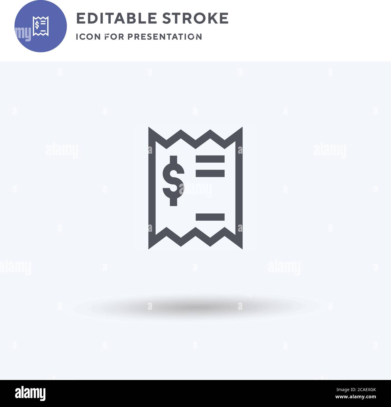 Rechnung Symbol Vektor, gefüllt flache Zeichen, solide Piktogramm ...