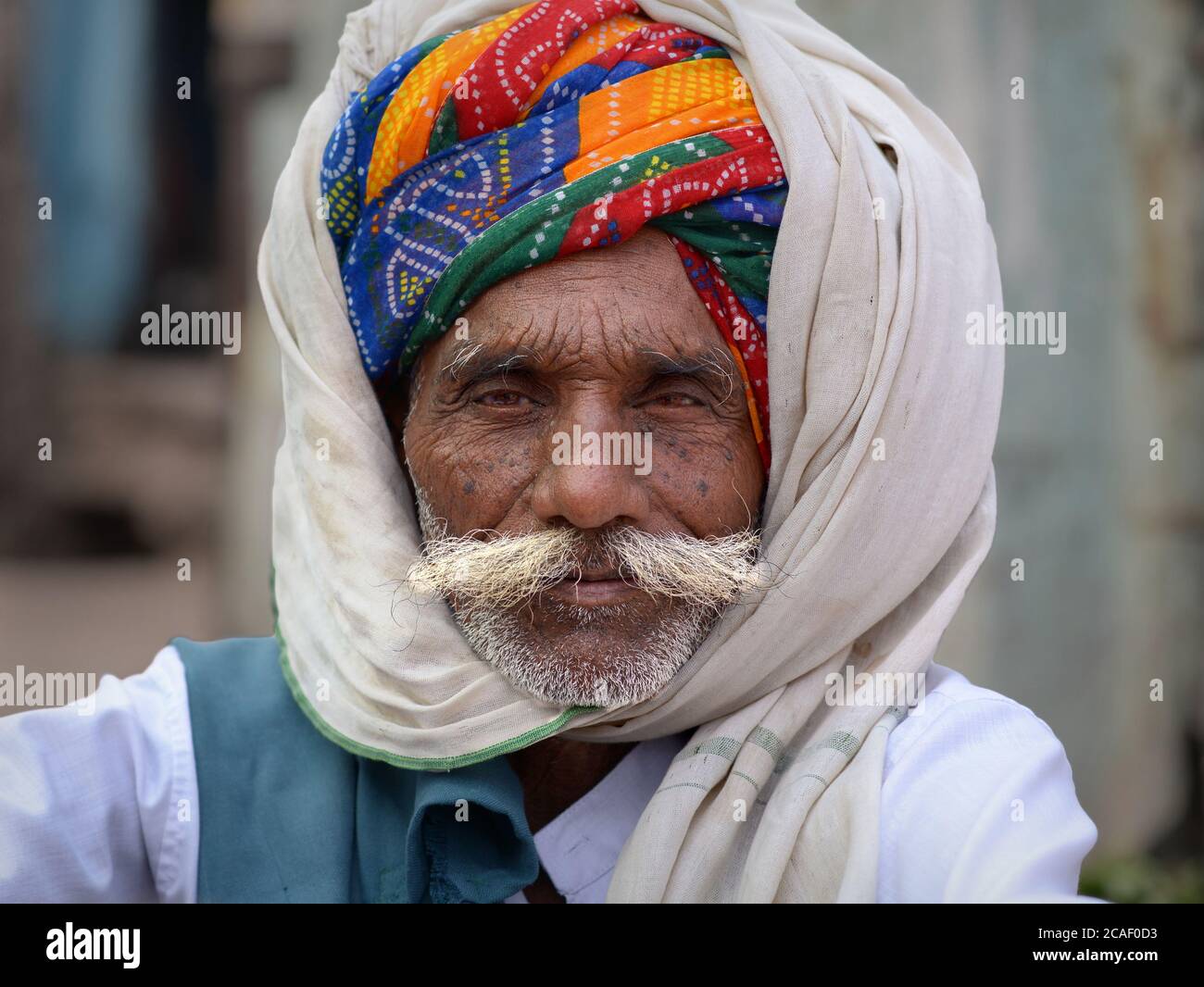 Portrait indian man old elderly beard turban man india indian man man ...